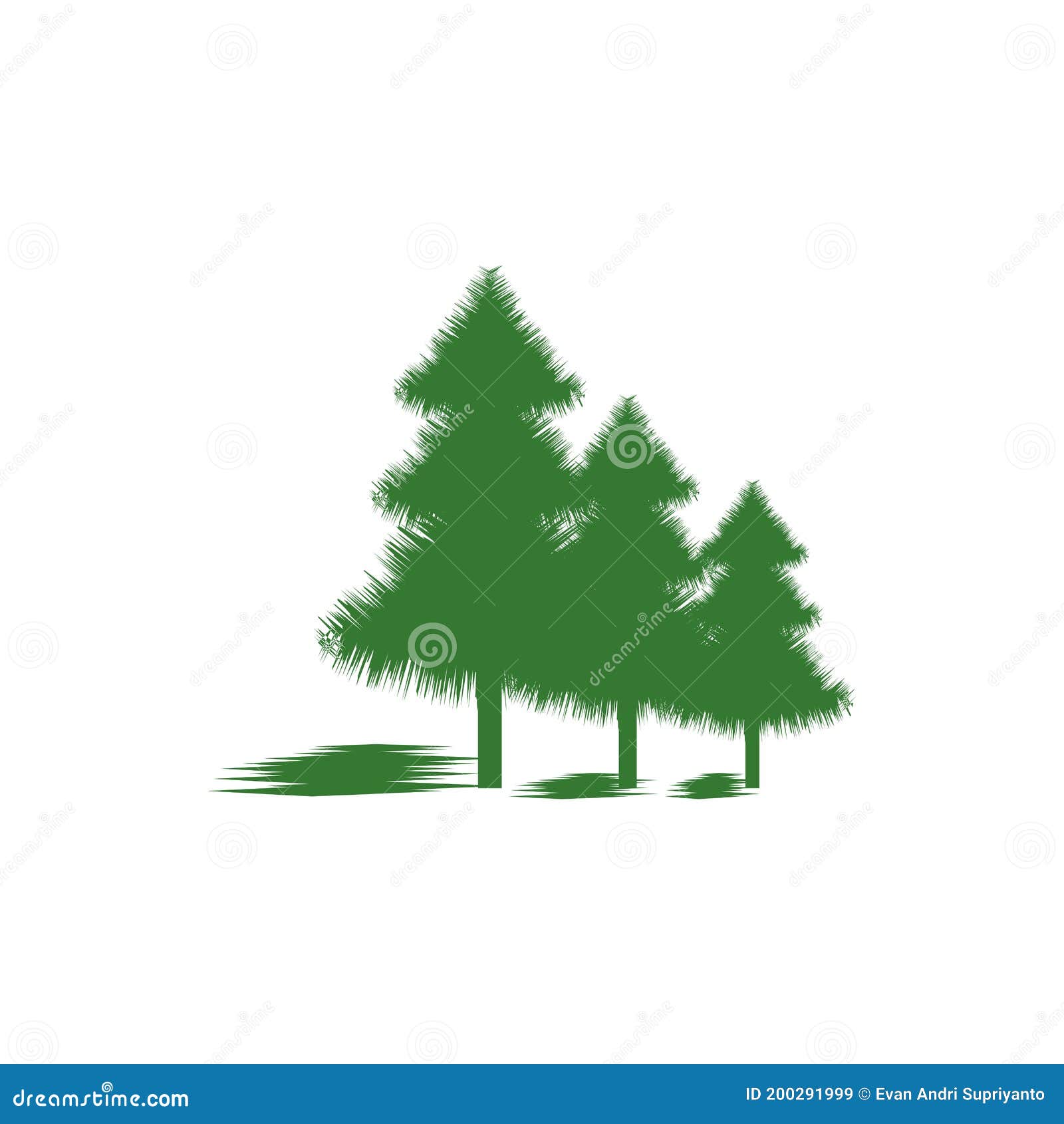 Cedar Tree Vector Icon Illustration Design Template Stock Vector ...