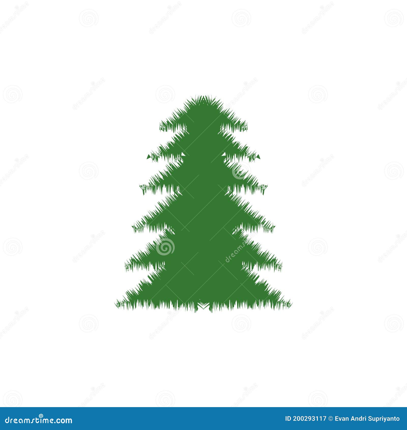 Cedar Tree Vector Icon Illustration Design Template Stock Vector ...
