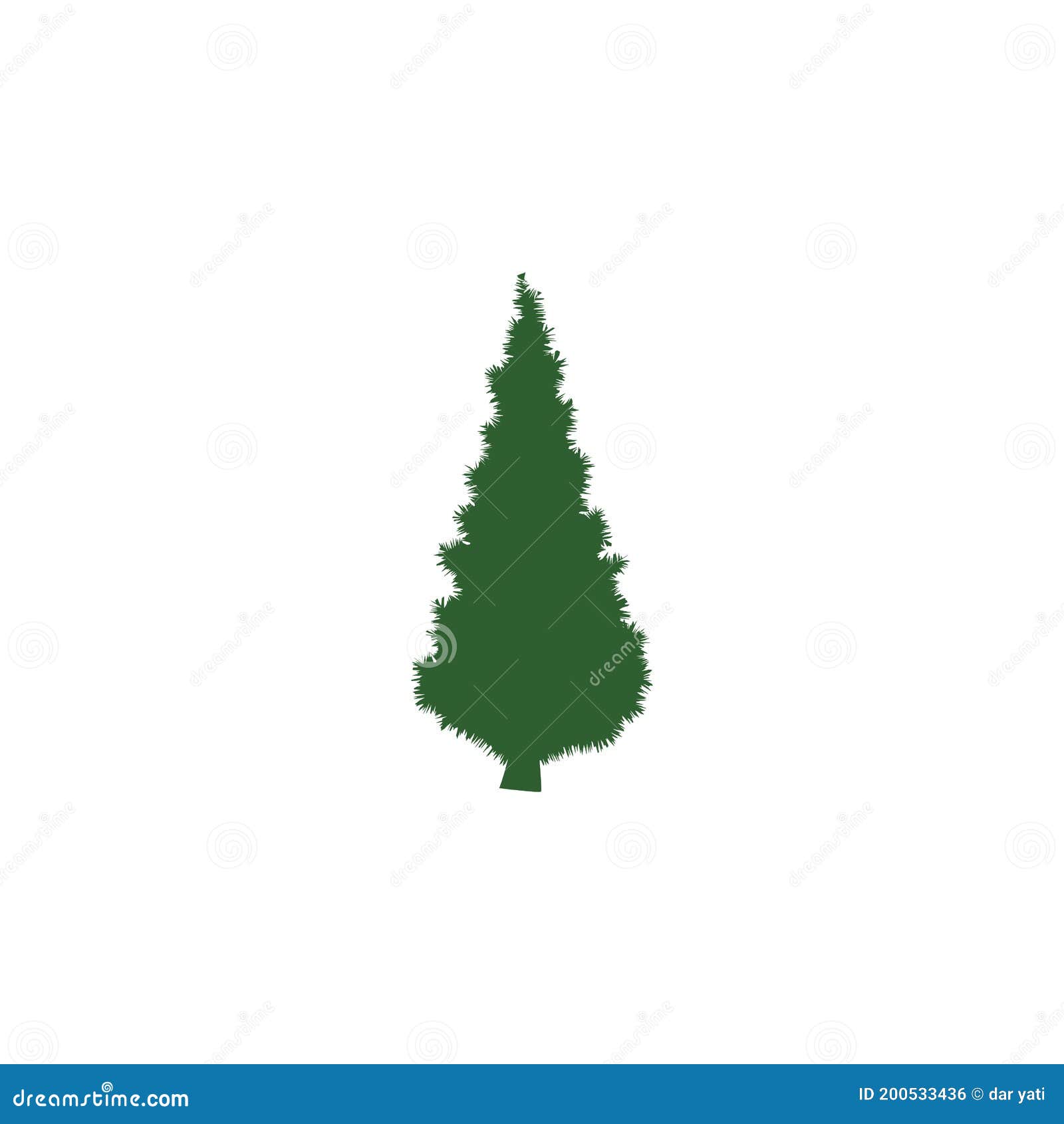 Cedar Tree Vector Icon Illustration Design Template Stock Vector ...