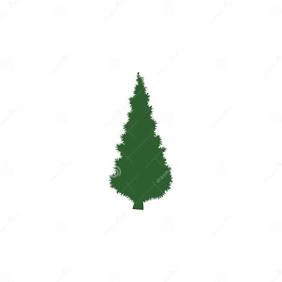 Cedar Tree Vector Icon Illustration Design Template Stock Vector ...
