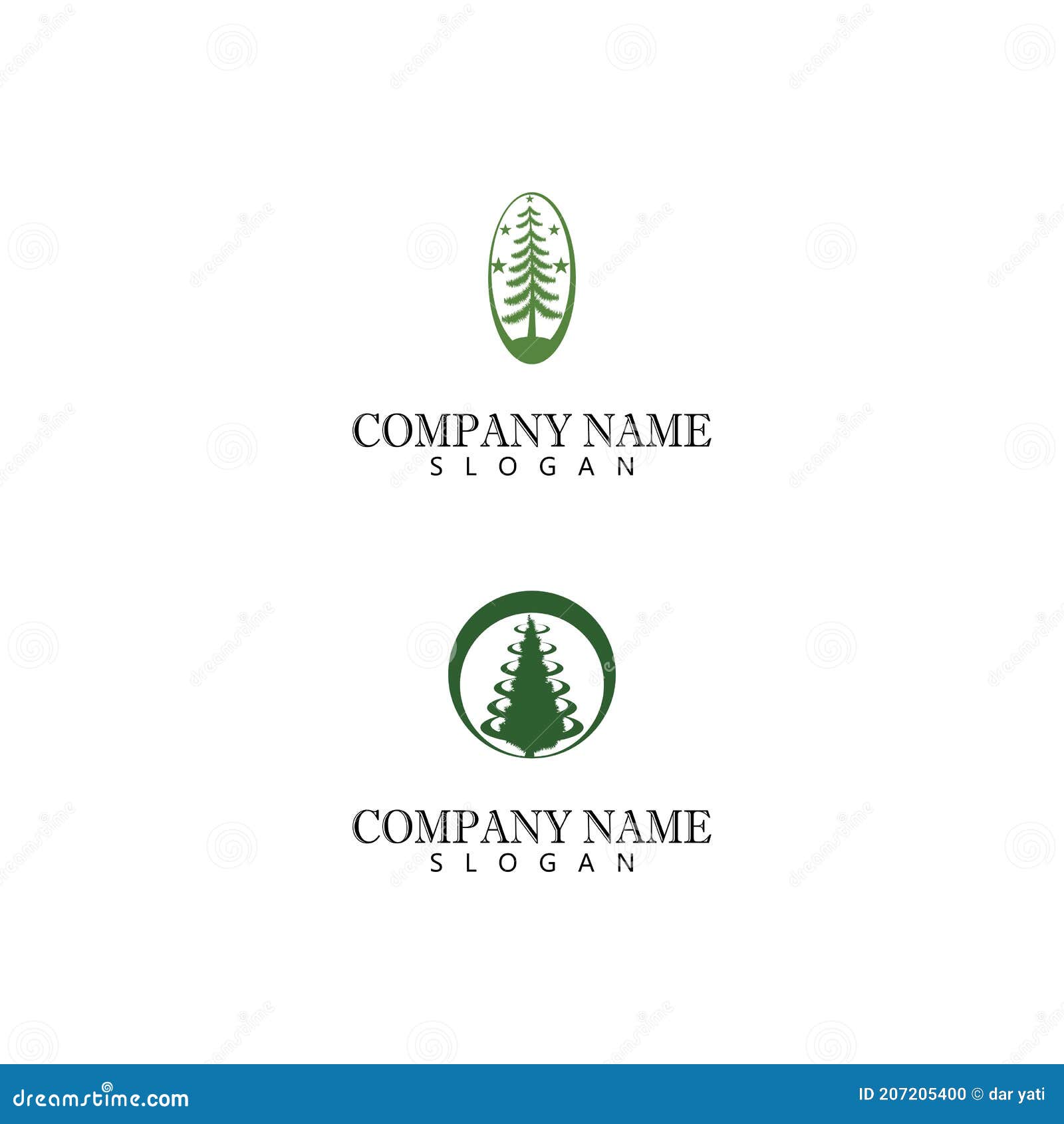 Cedar Tree Vector Icon Illustration Design Template Stock Vector ...
