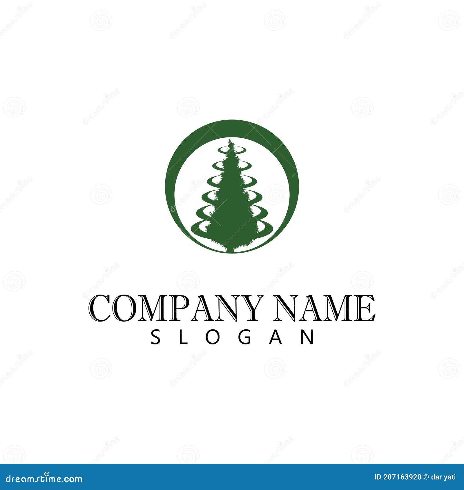 Cedar Tree Vector Icon Illustration Design Template Stock Vector ...
