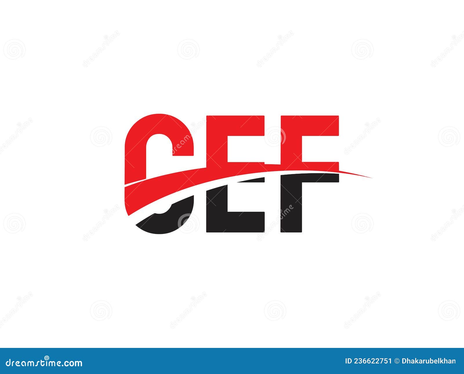 CEF Letter Initial Logo Design Vector Illustration Stock Vector ...