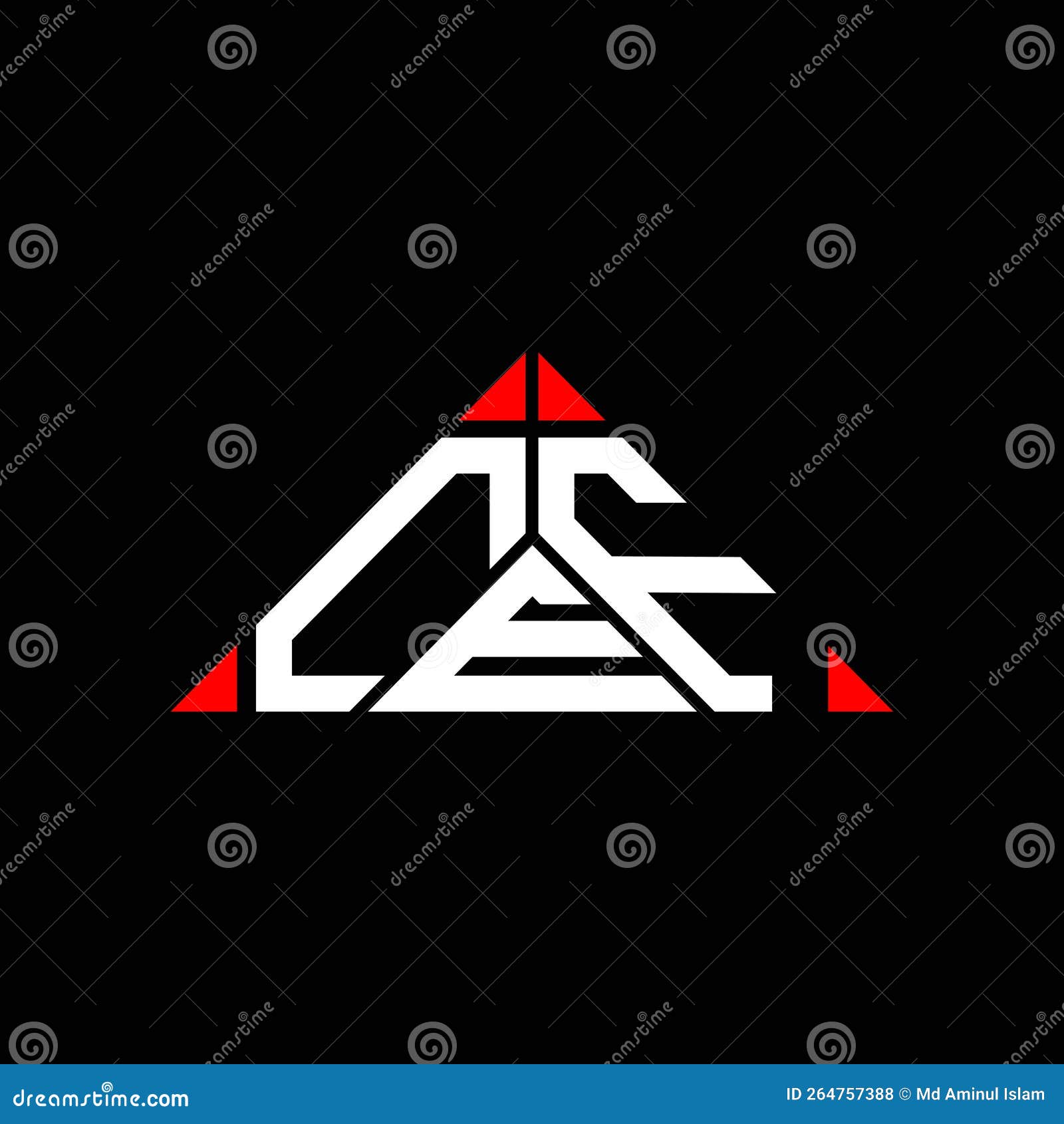 CEF Letter Logo Creative Design with Vector Graphic, Stock Vector ...