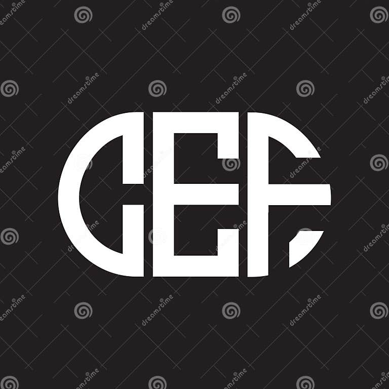 CEF Letter Logo Design on Black Background. CEF Creative Initials ...