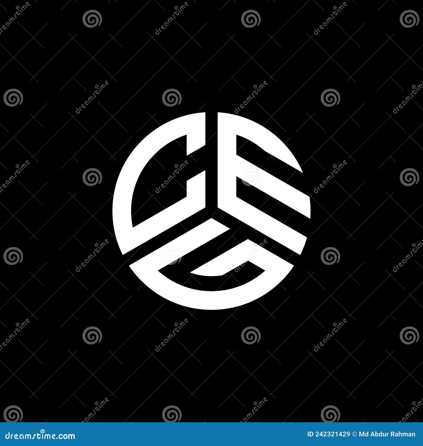 CEG Letter Logo Design on White Background. CEG Creative Initials ...