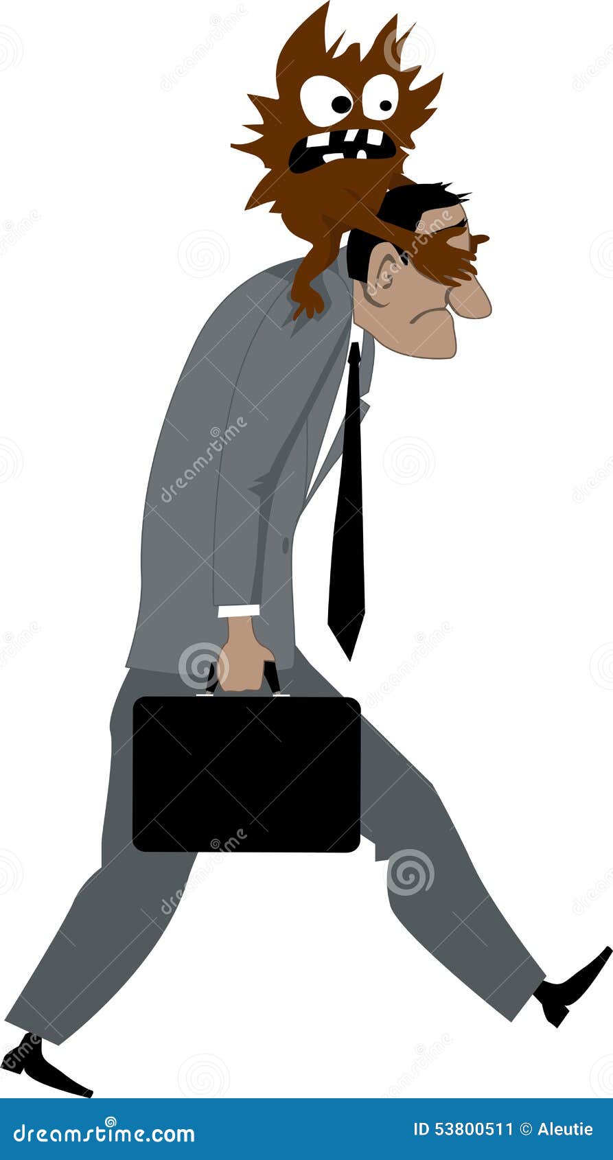 Cegado pelo medo ilustração do vetor. Ilustração de fardo - 53800511