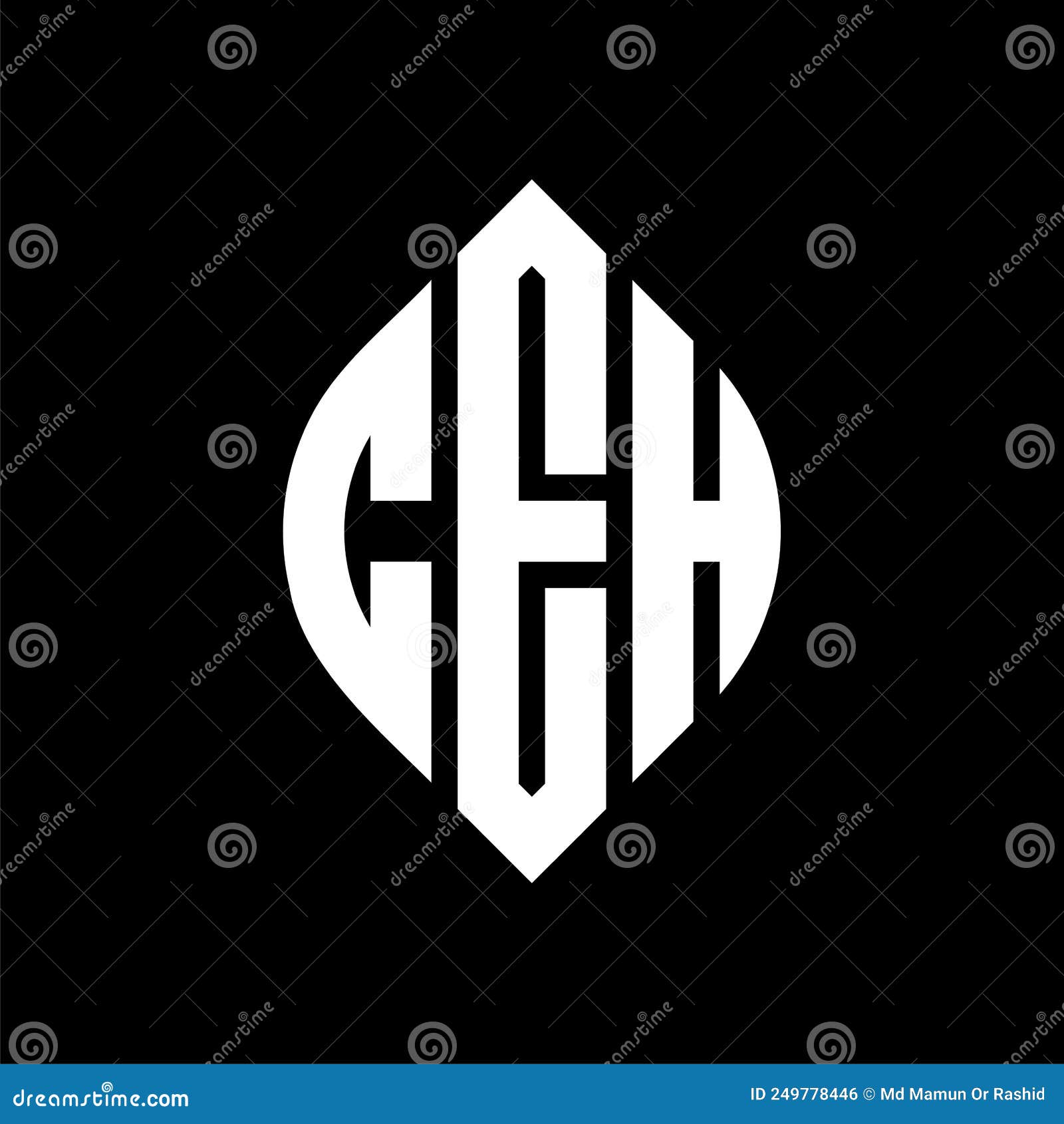CEH Circle Letter Logo Design with Circle and Ellipse Shape. CEH ...