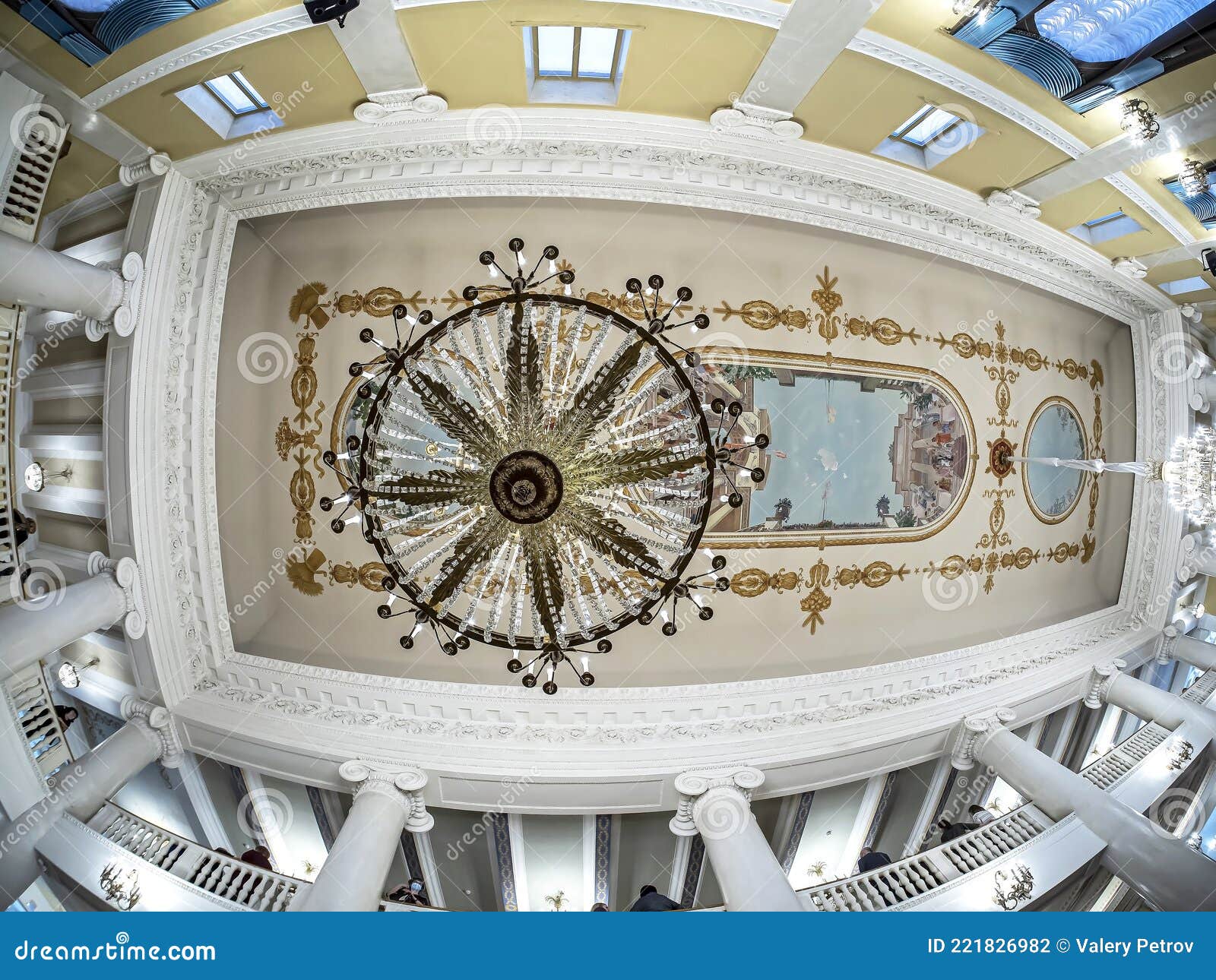 Ceiling Above the Foyer of the Opera and Ballet Theater on the Second ...