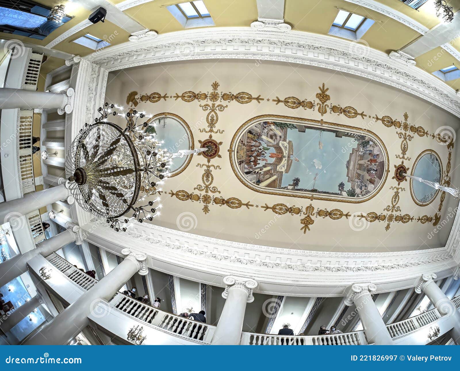 Ceiling Above the Foyer of the Opera and Ballet Theater on the Second ...