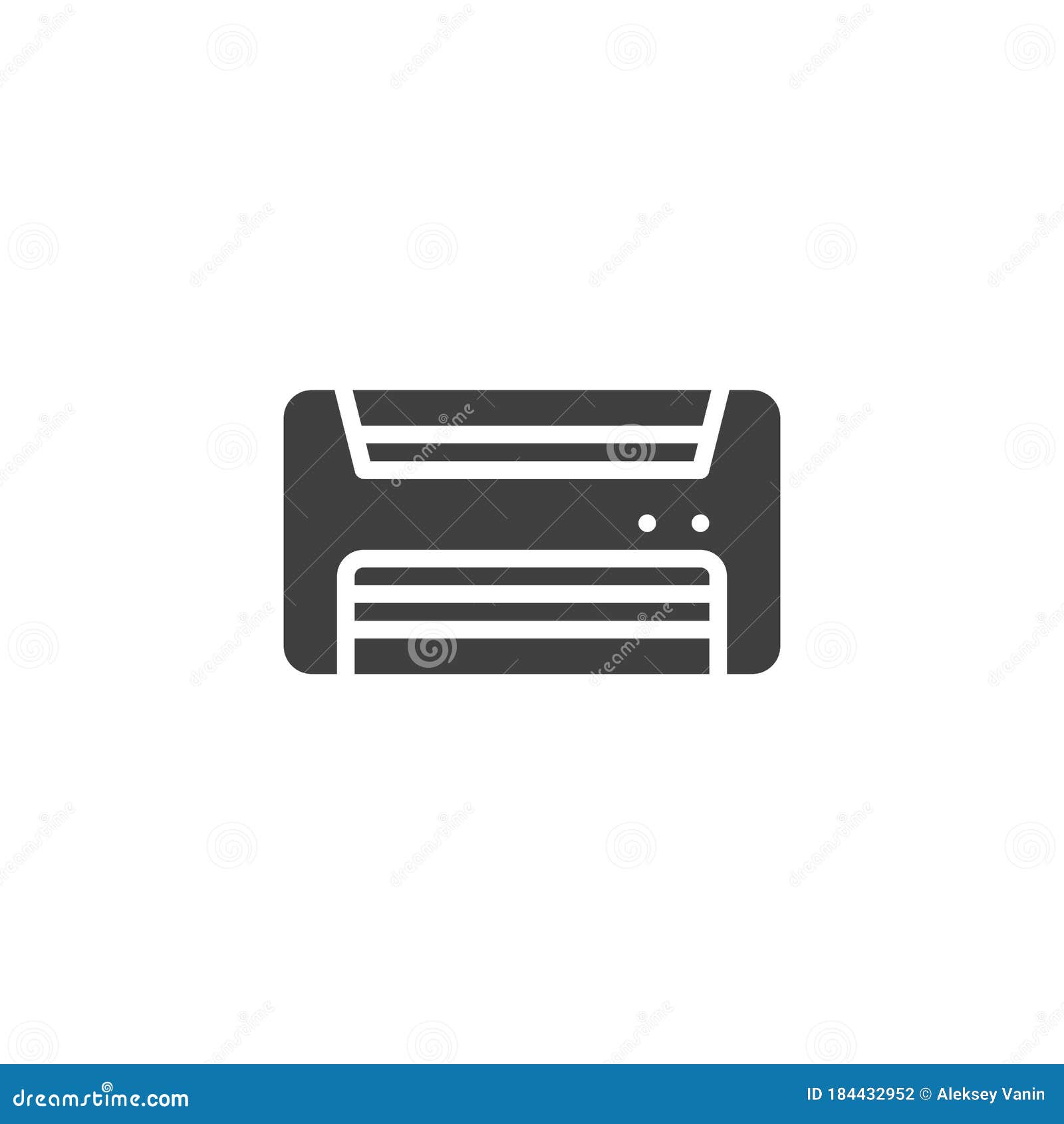 Ceiling Air Conditioner Vector Icon Stock Vector - Illustration of ...