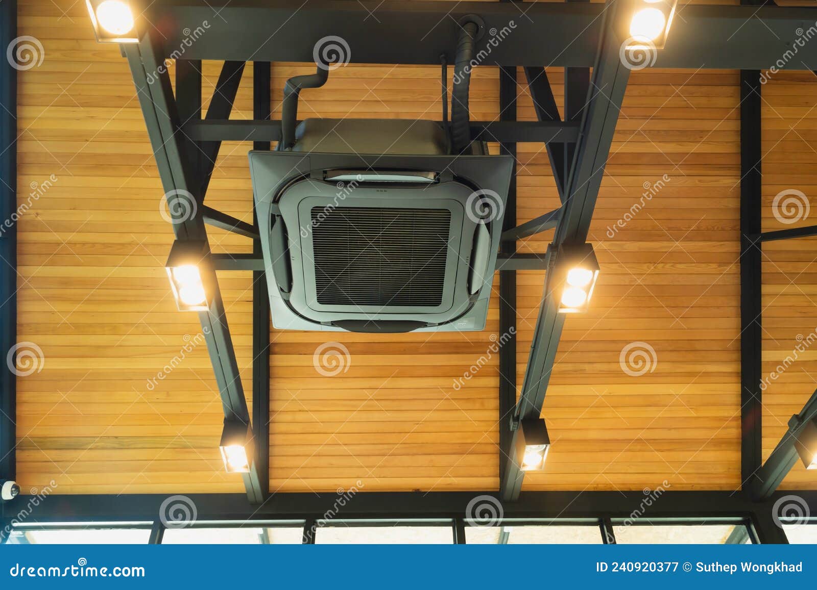 Ceiling Air Conditioning System, Open-air, Circulating Air Throughout ...