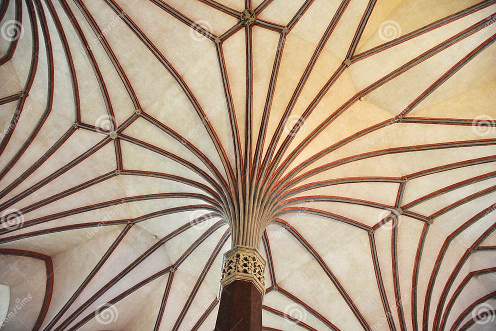 Ceiling of Ancient Castle . Stock Photo - Image of capital, stone: 89635998