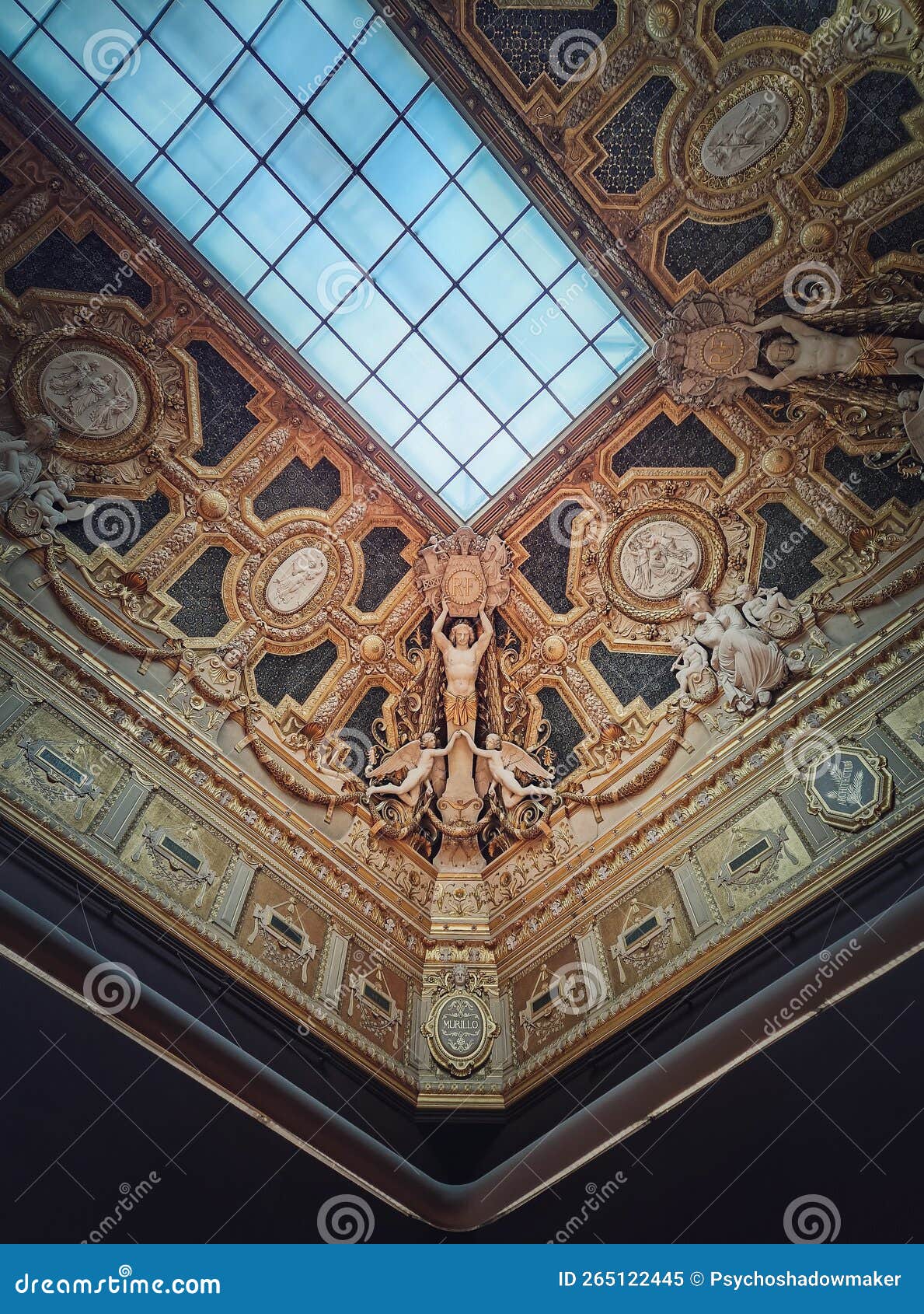 Ceiling Architectural Details of the Salon Carre Inside Louvre Museum ... Ceiling Architectural Details of the Salon Carre Inside Louvre Museum ...