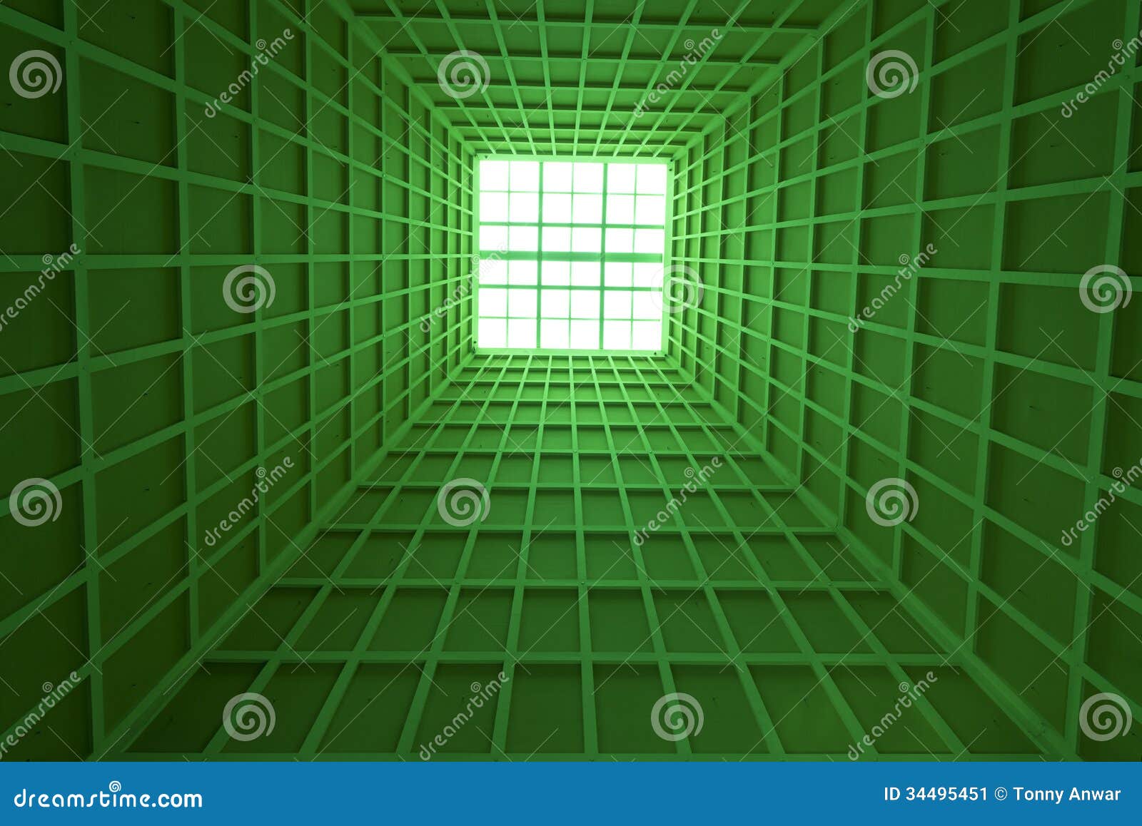 Ceiling Architecture Green stock image. Image of tunnel - 34495451