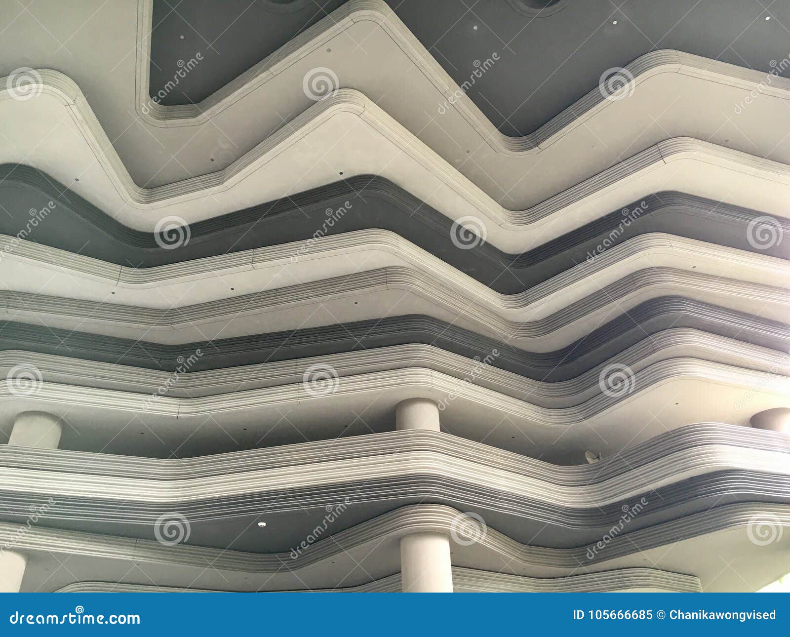 Angle Ceiling Architecture in the City Centre of Singapore Stock Image ...