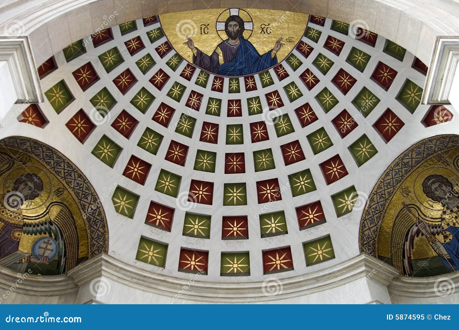 Ceiling art in church stock image. Image of architectural - 5874595