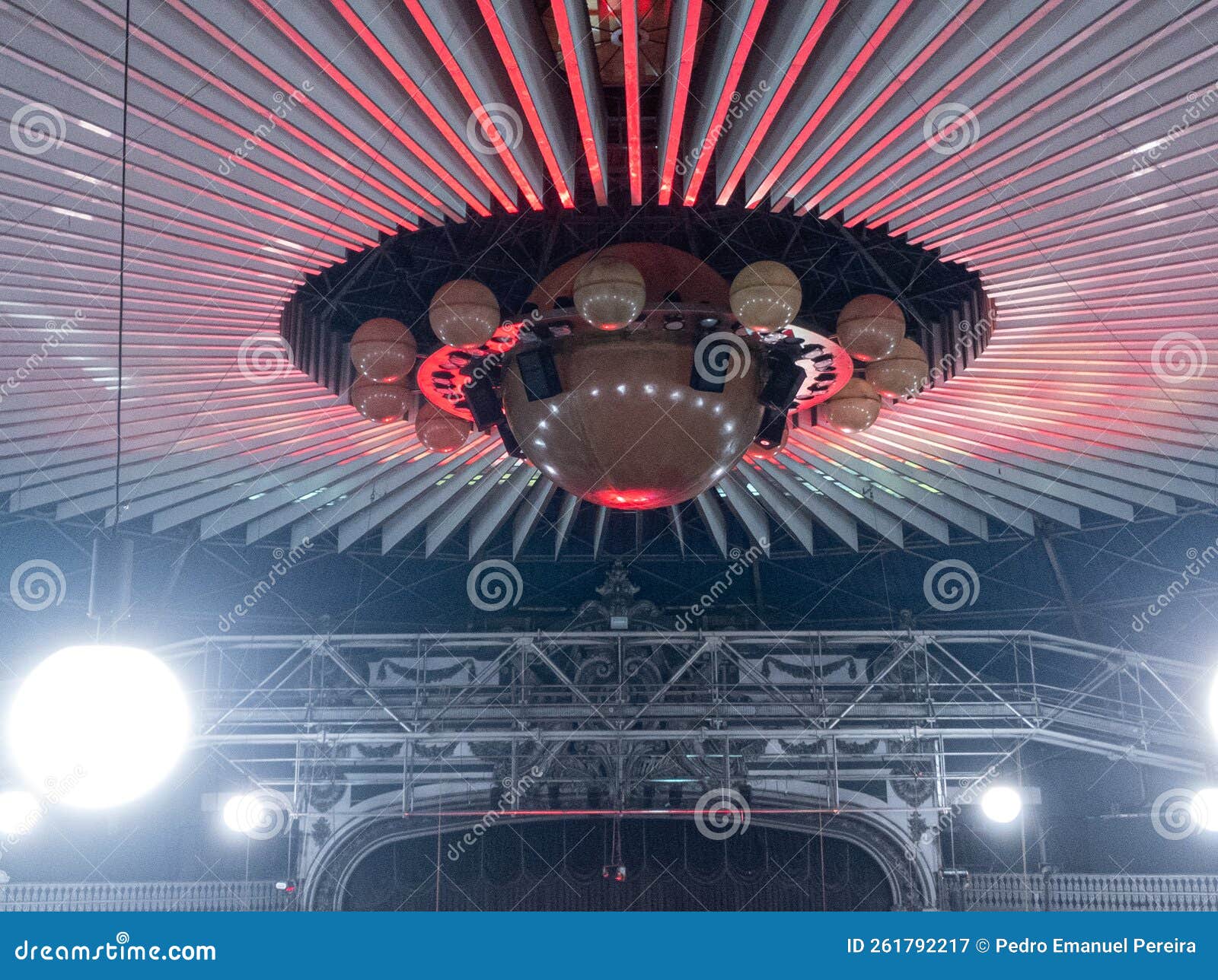 Ceiling of the Atrium of the Coliseum Dos Recreios in Lisbon Stock ...