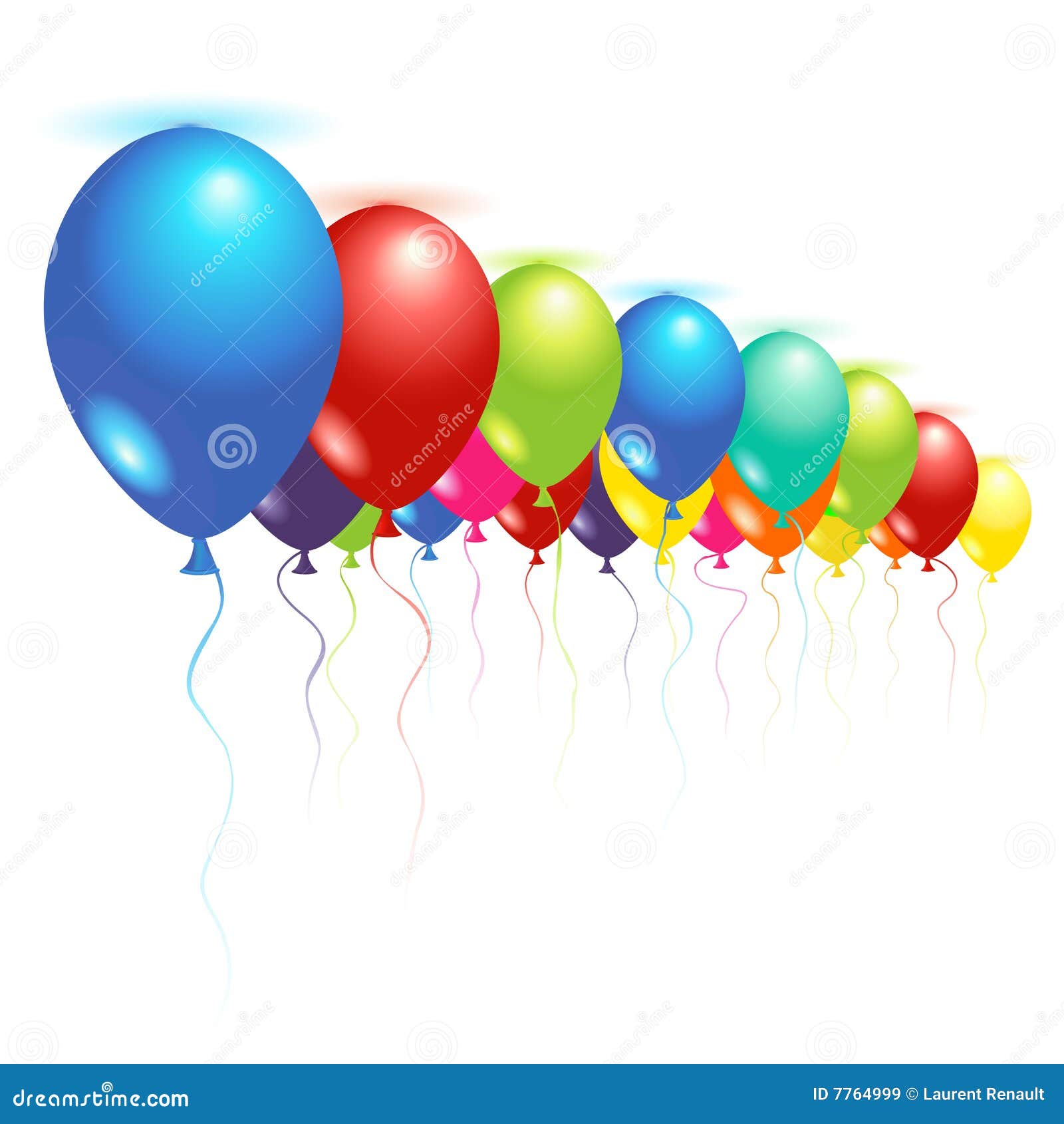 Ceiling balloons stock vector. Illustration of light, celebration - 7764999