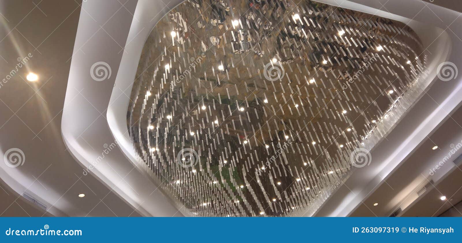 The ceiling of a ballroom stock image. Image of ballroom - 263097319