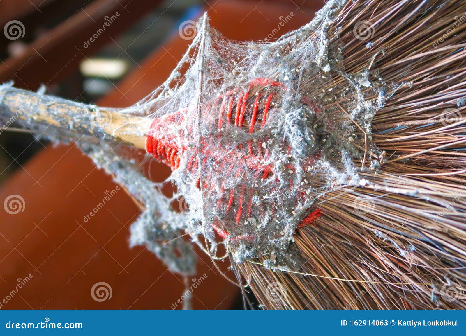 Ceiling Broom with Cobweb and Dust Stock Image - Image of ceiling ...
