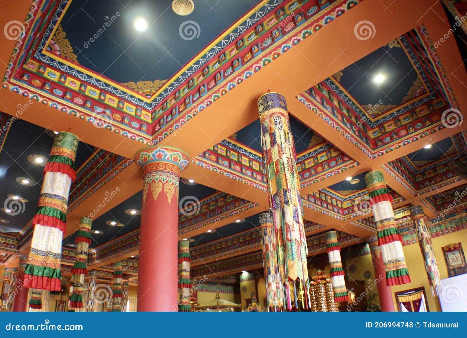 The Ceiling of a Buddhist Temple in KL Editorial Stock Photo - Image of ...