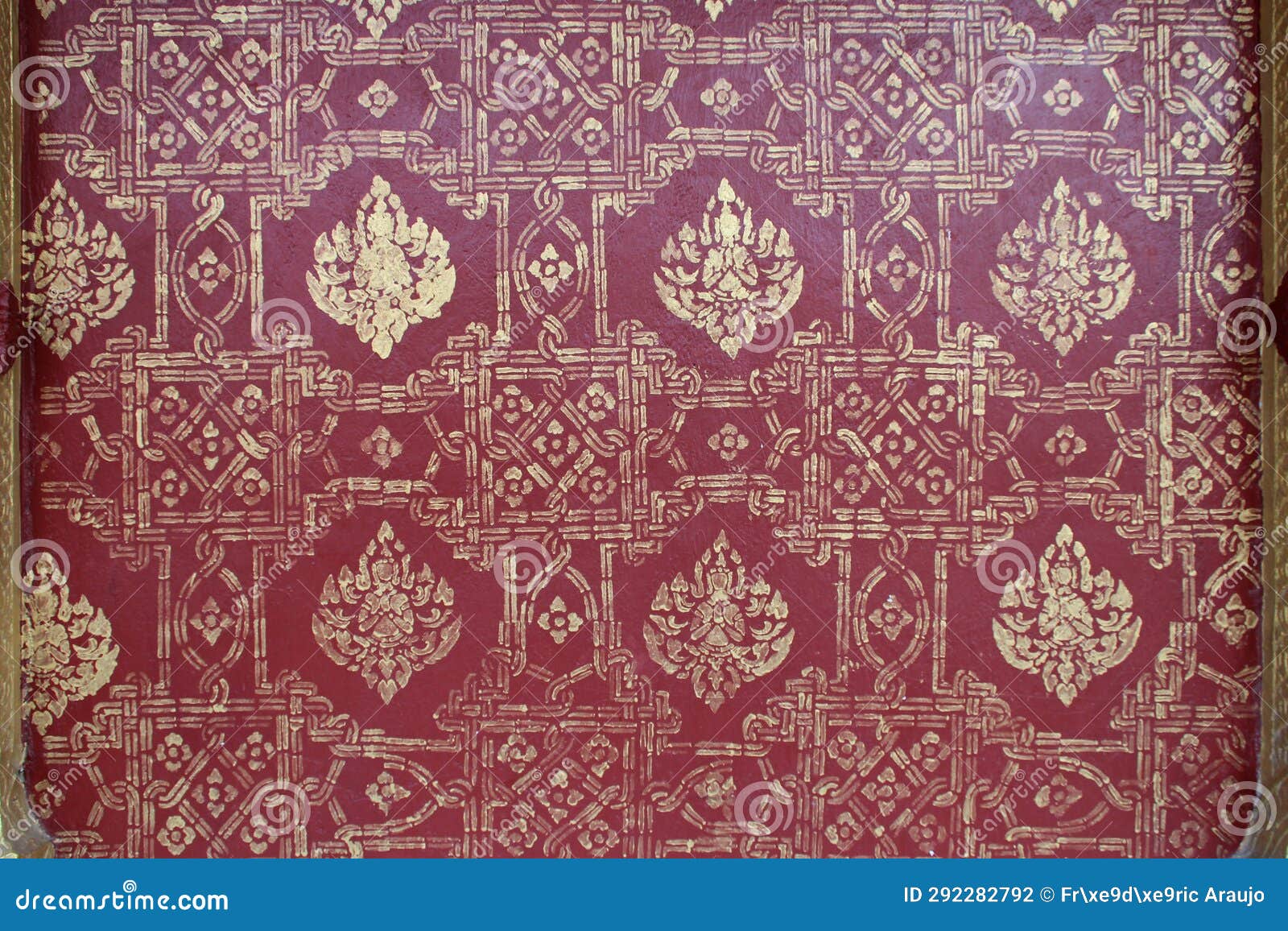 Ceiling in a Buddhist Temple (wat Manorom) in Luang Prabang (laos ...
