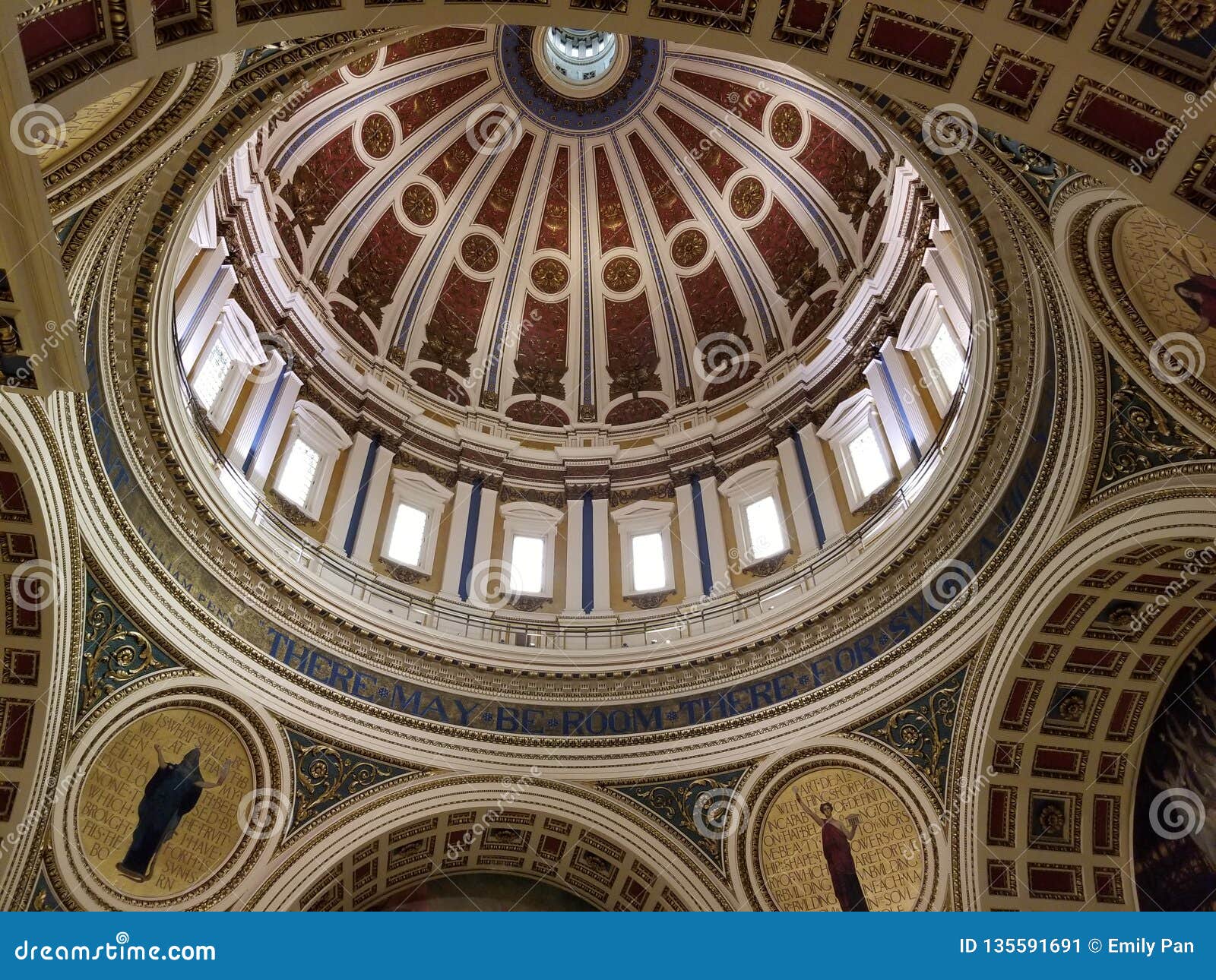 Ceiling stock image. Image of state, capitol, pennsylvania - 135591691