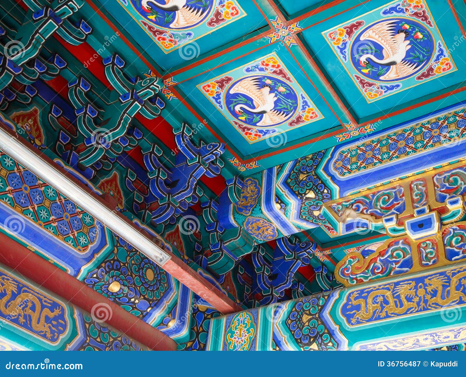 Ceiling of Chinese palace stock image. Image of ceiling - 36756487