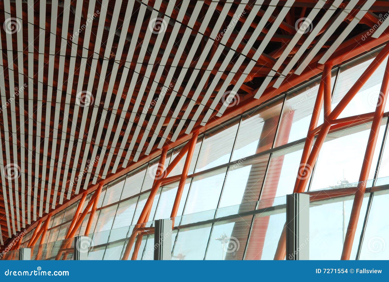 Ceiling and columns stock photo. Image of interior, metallic - 7271554