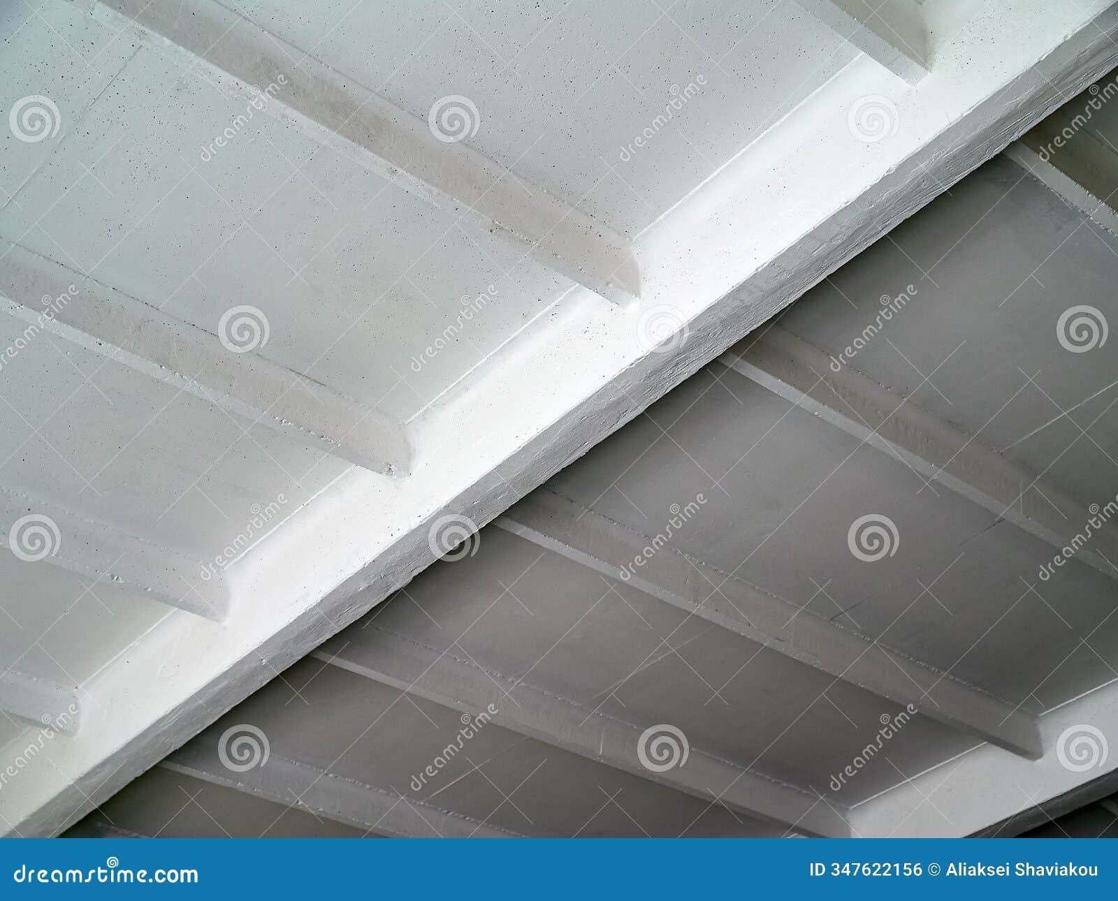Ceiling Concrete Floor Slab And Beams Structure, Concept Image For ...