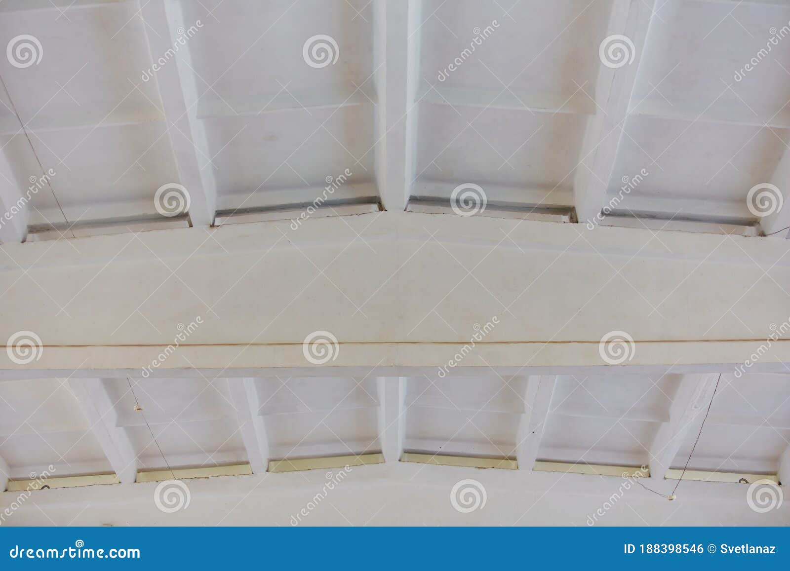 Ceiling Concrete Floor Slab And Beams Structure, Concept Image For ...