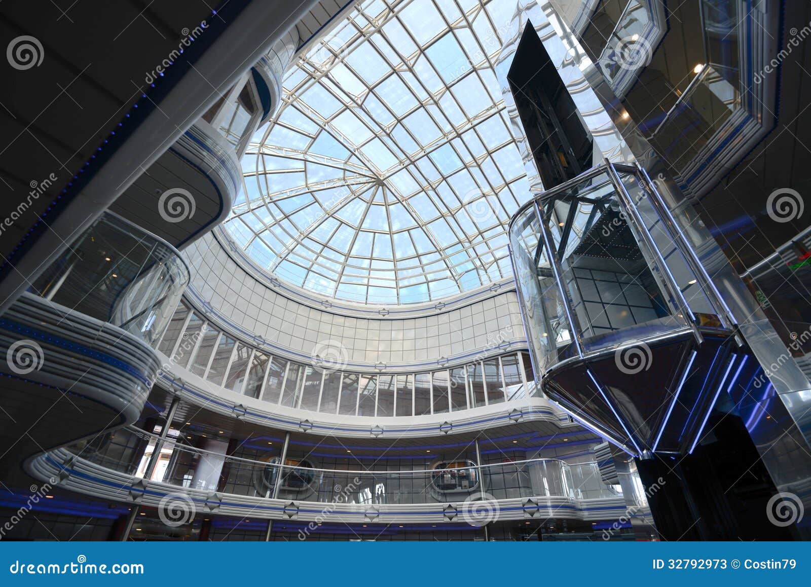 Ceiling of Cruiseship stock image. Image of ceiling, elevator - 32792973