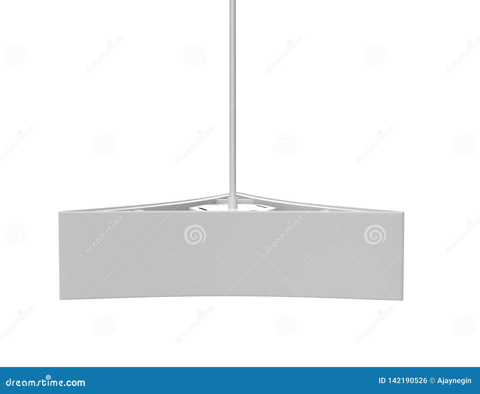 Ceiling Dangler Hardware Holds Three Graphic Panels. Stock Illustration ...