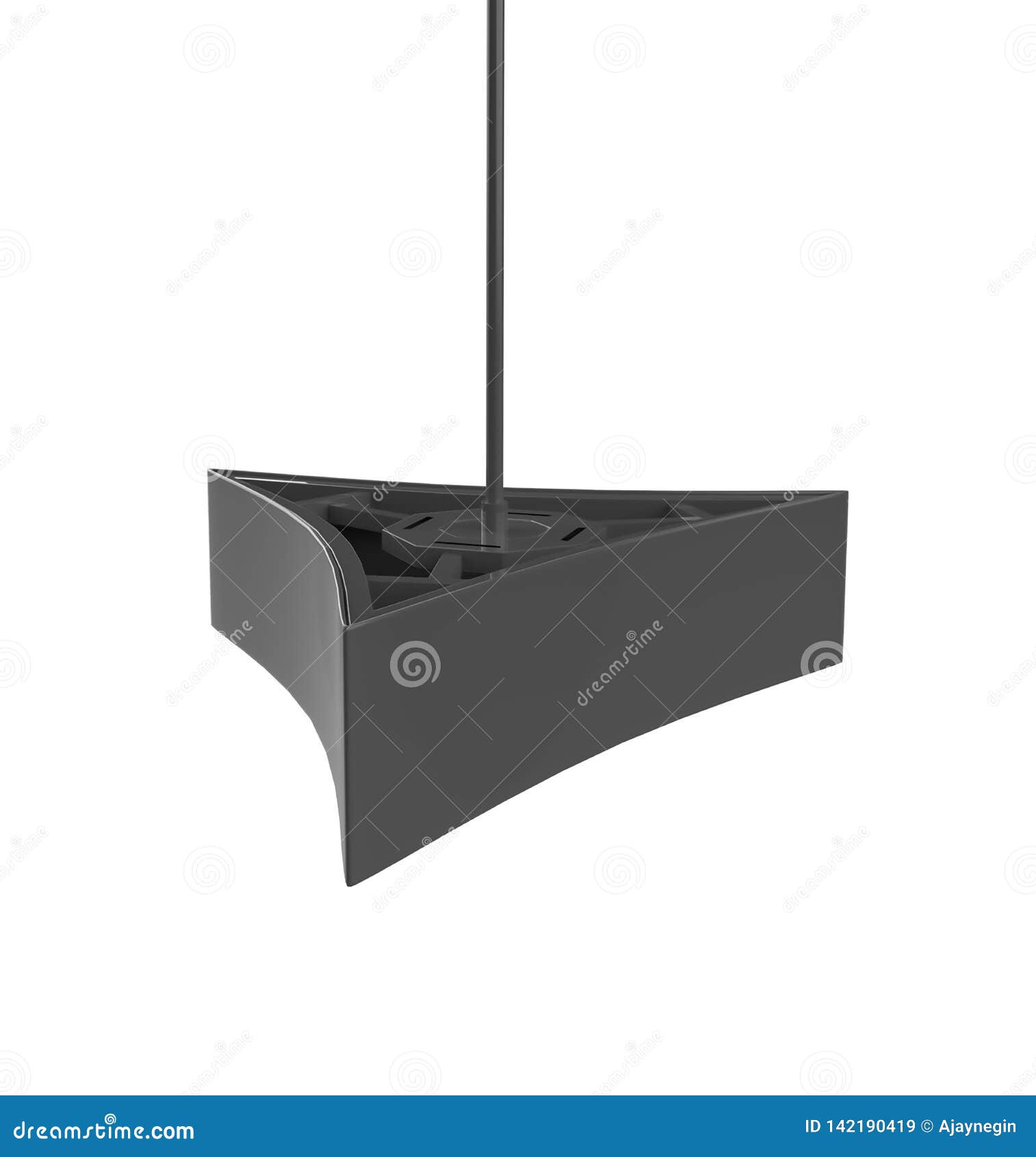 Ceiling Dangler Hardware Holds Three Graphic Panels. Stock Illustration ...