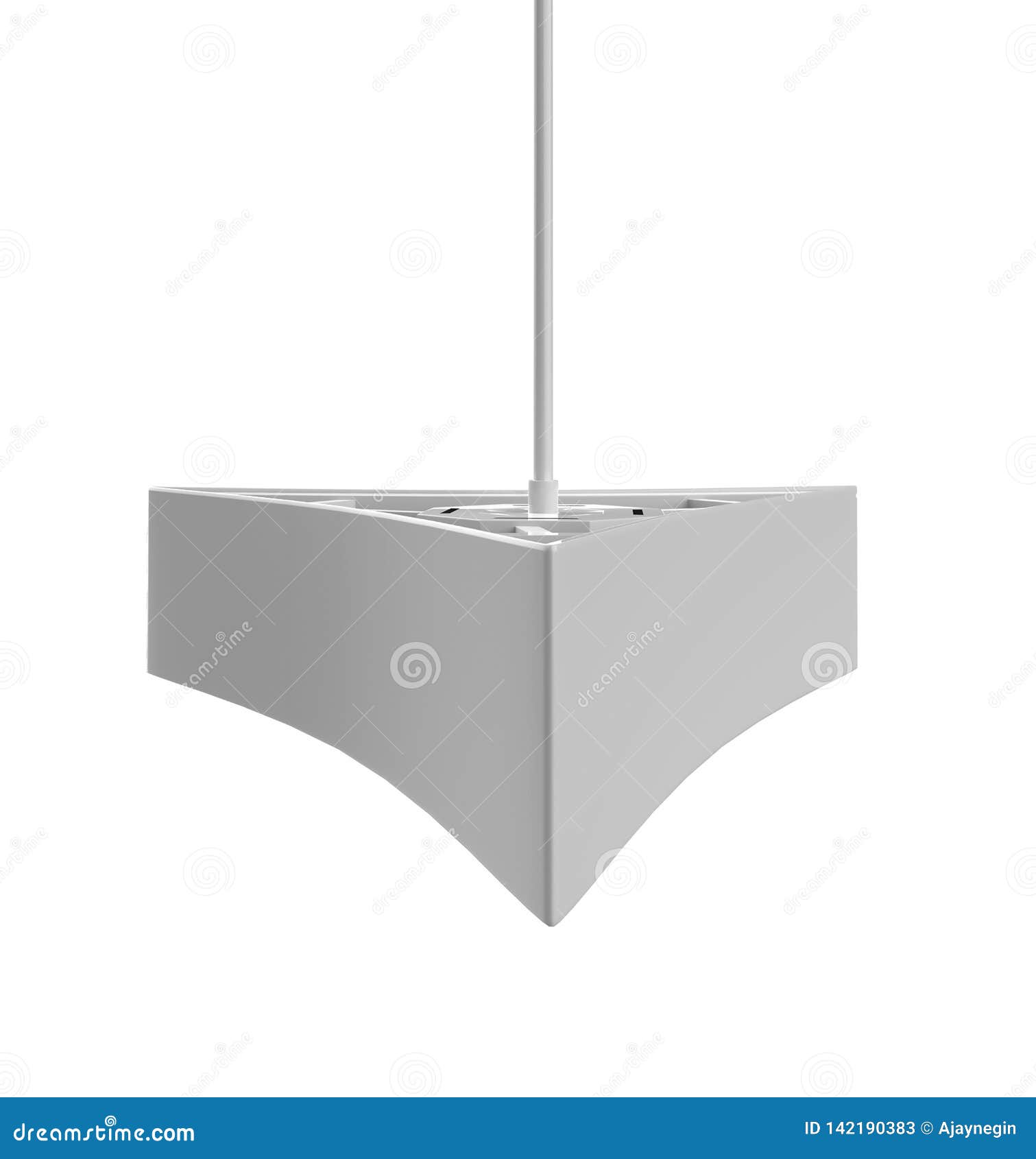 Ceiling Dangler Hardware Holds Three Graphic Panels. Stock Illustration ...
