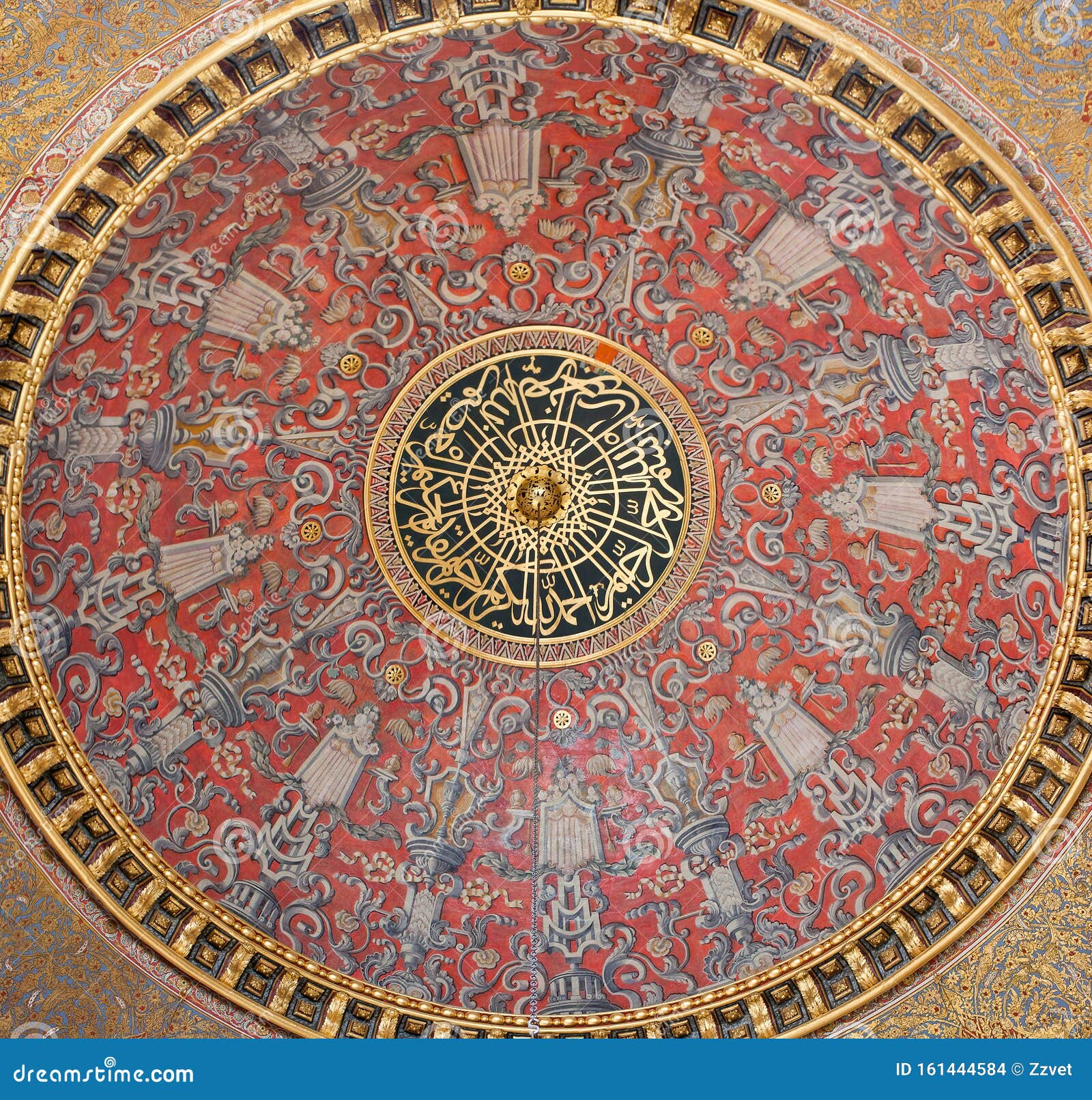 Ceiling Decoration of Topkapi Palace in Istanbul, Turkey Stock Photo ...