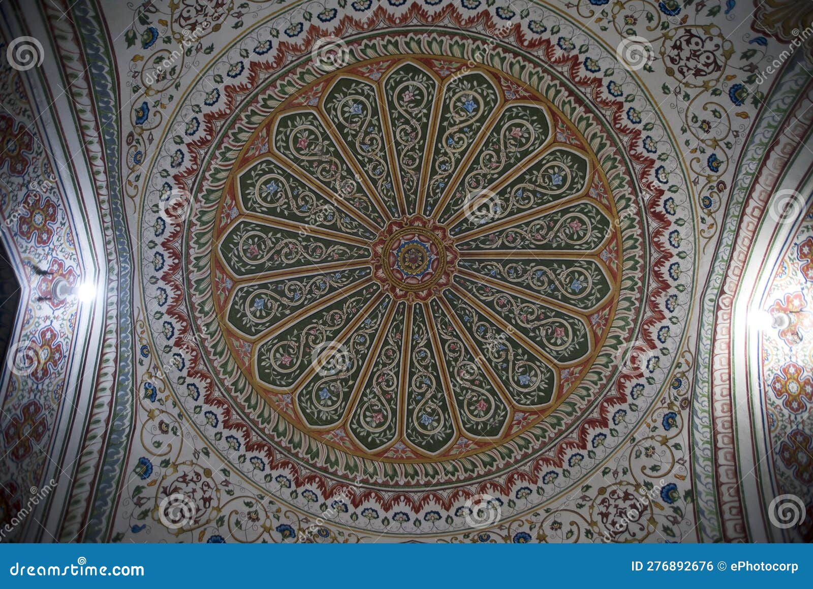 Ceiling Decorations, Pinjore Gardens, Chandigarh Stock Photo - Image of ...