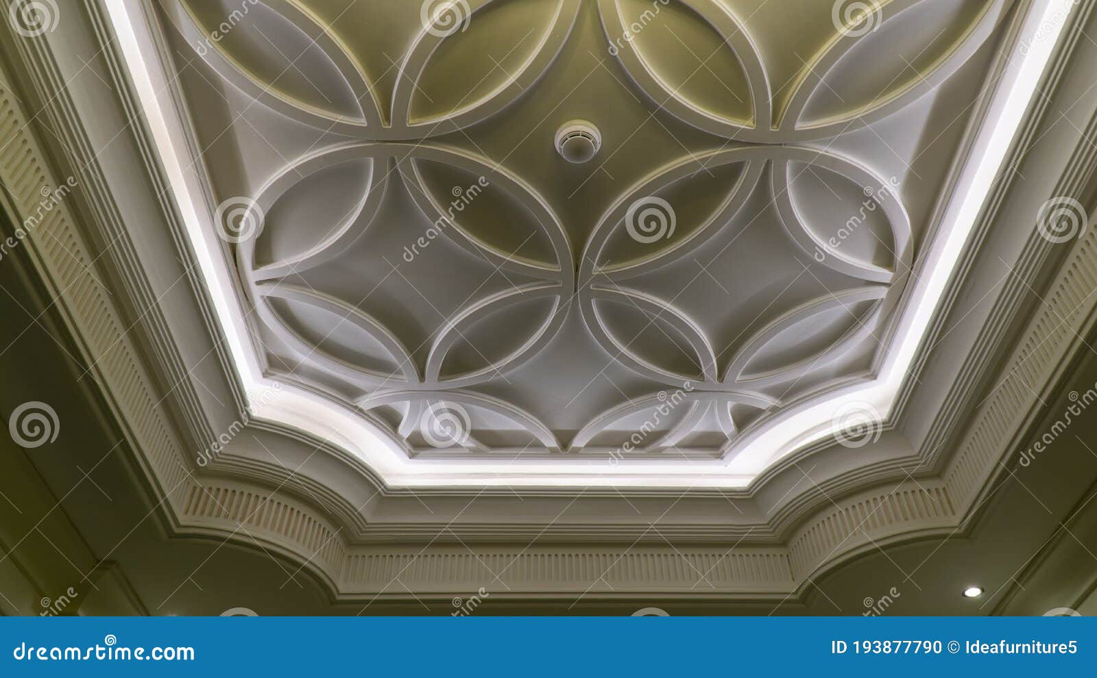 Ceiling Design with Lighting Decorations Stock Photo - Image of church ...