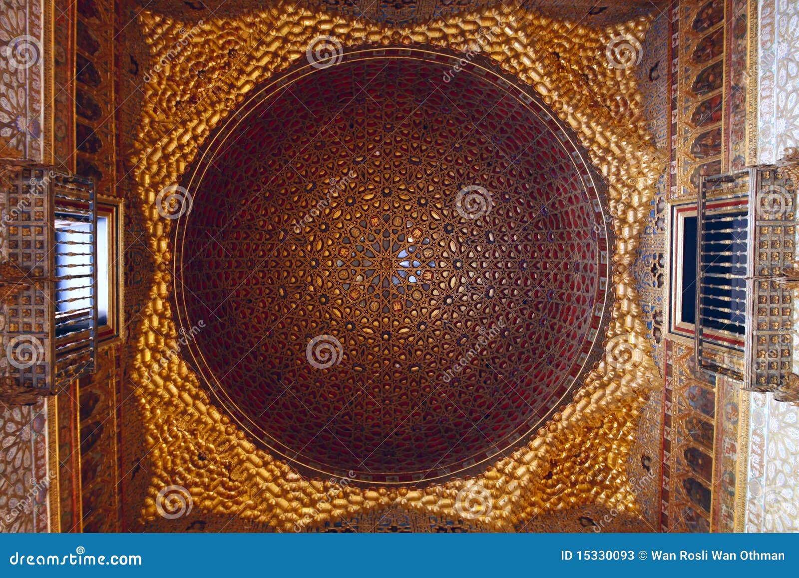 Ceiling Details of Alcazar, Seville Stock Image - Image of ceiling ...