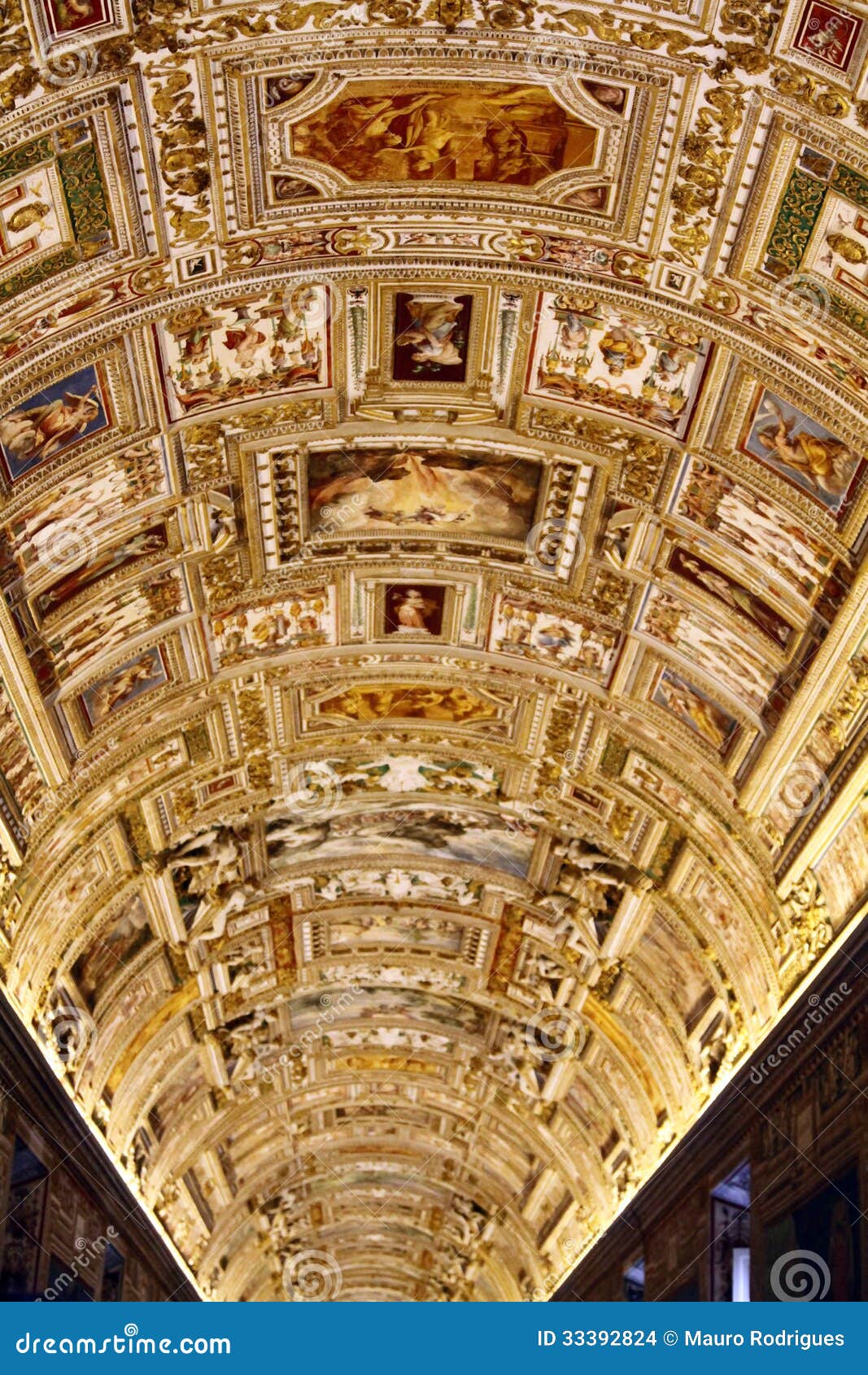Ceiling Details of Vatican Museums Editorial Stock Image - Image of ...