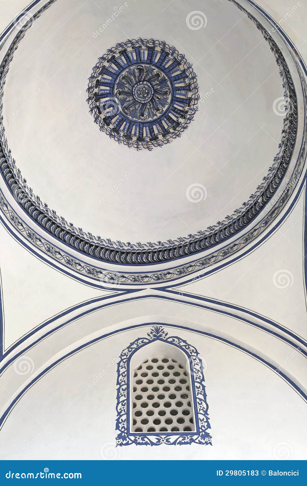 Ceiling And The Dome Inside The Pantheon Roman Temple And Catholic ...