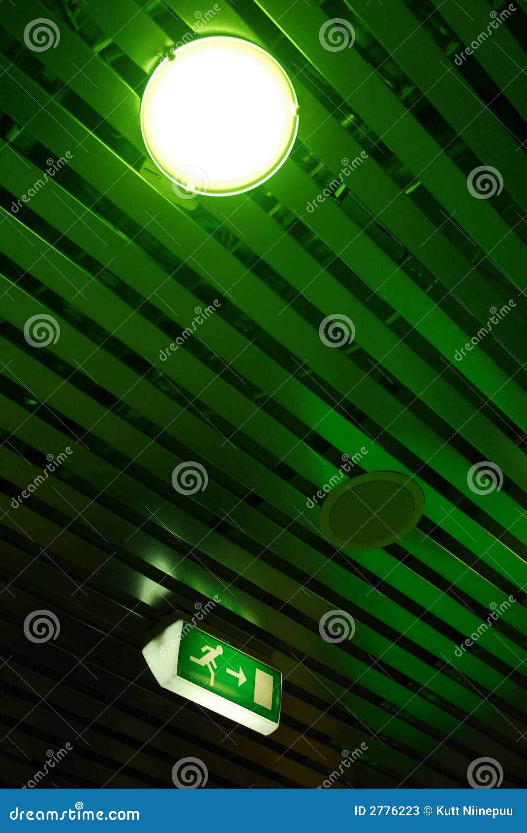 Ceiling and exit sign stock image. Image of sign, exit - 2776223