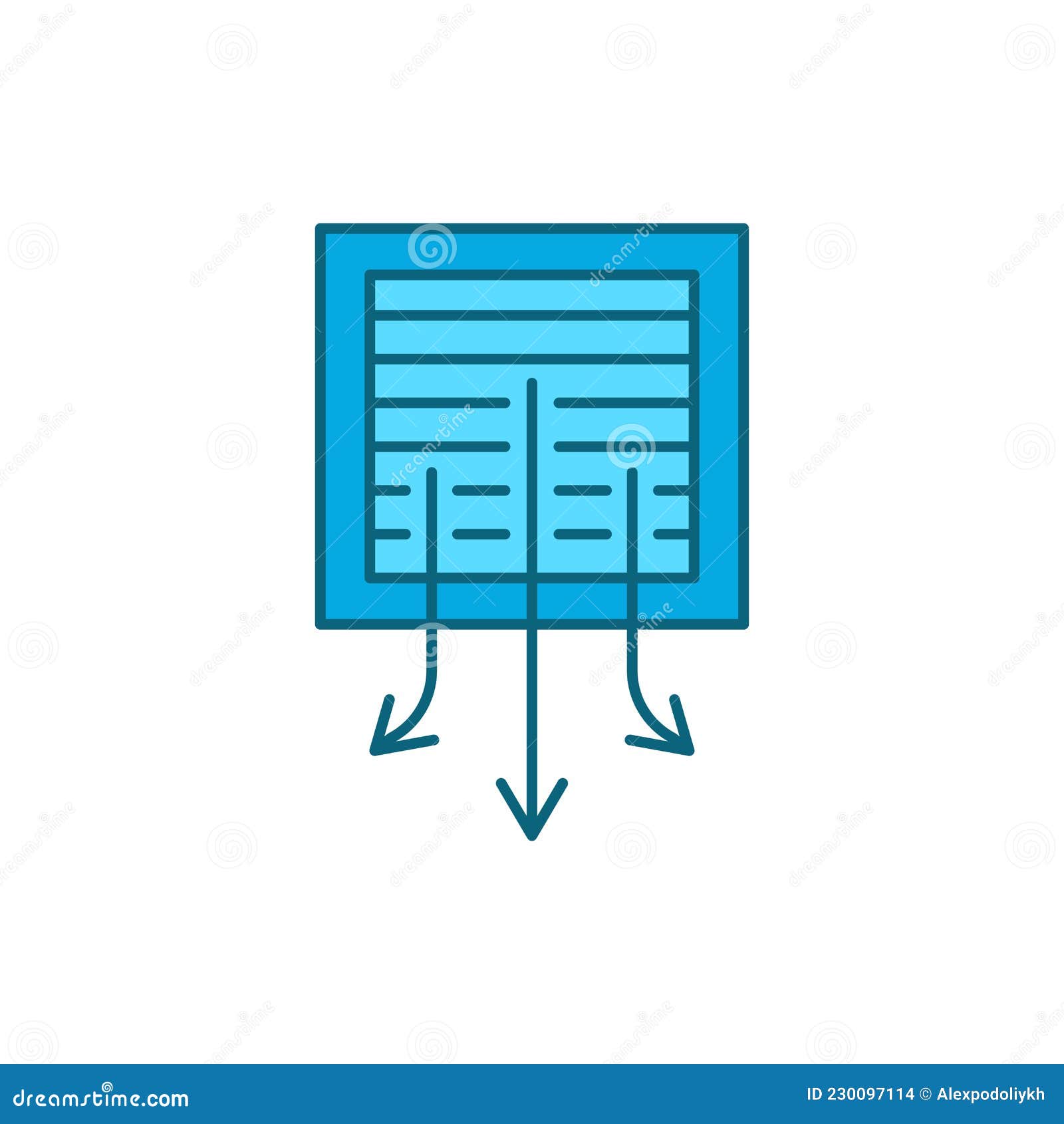 Ceiling Fan Color Line Icon. Editable Stroke. Stock Vector ...