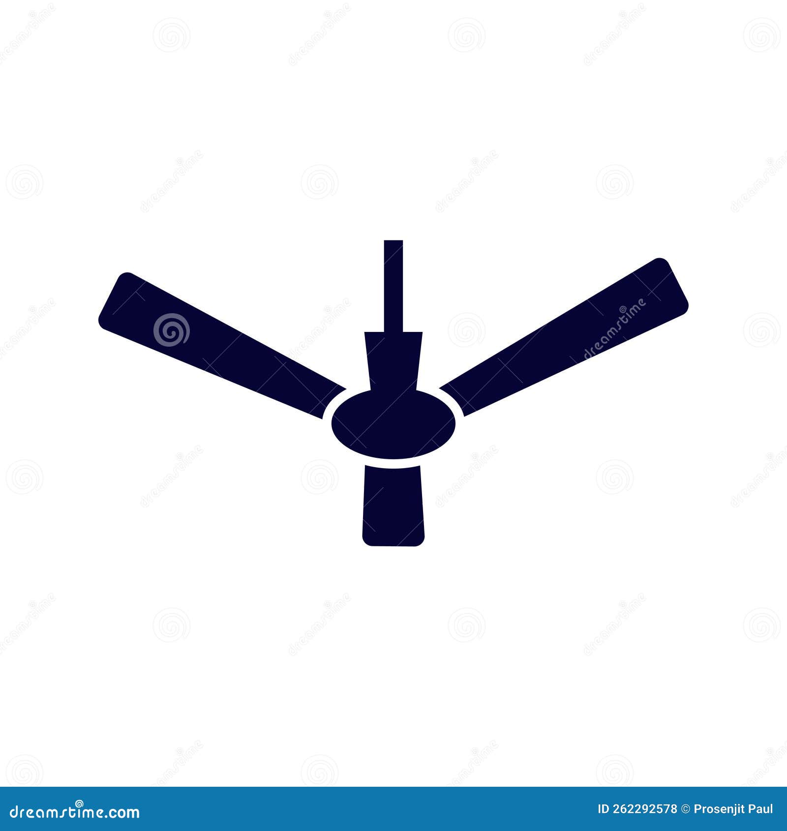 Ceiling fan icon stock vector. Illustration of wind - 262292578