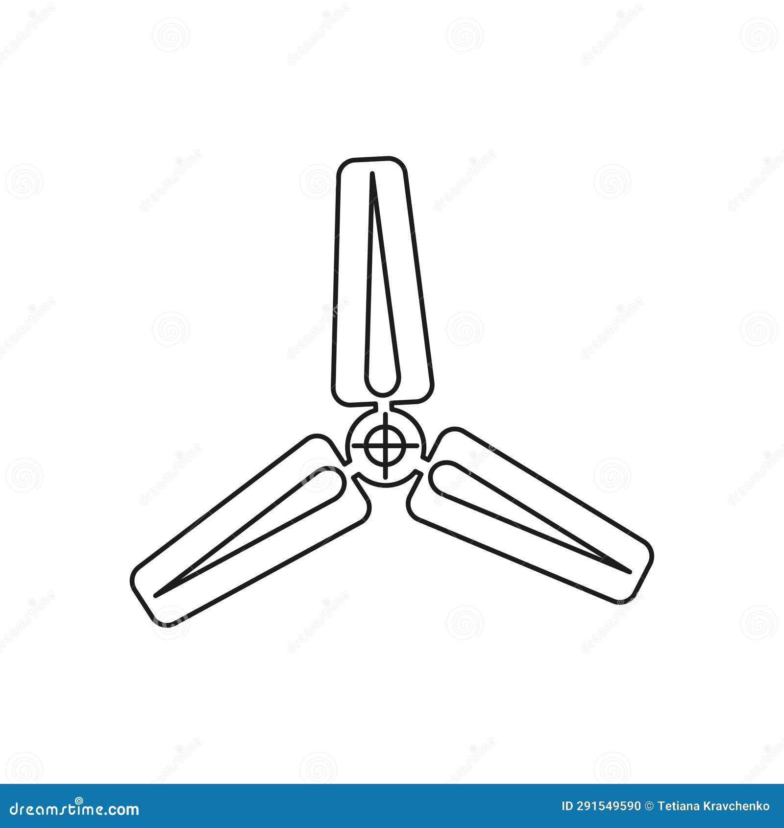Ceiling Fan Icon. Vector Illustration. EPS 10 Stock Illustration ...