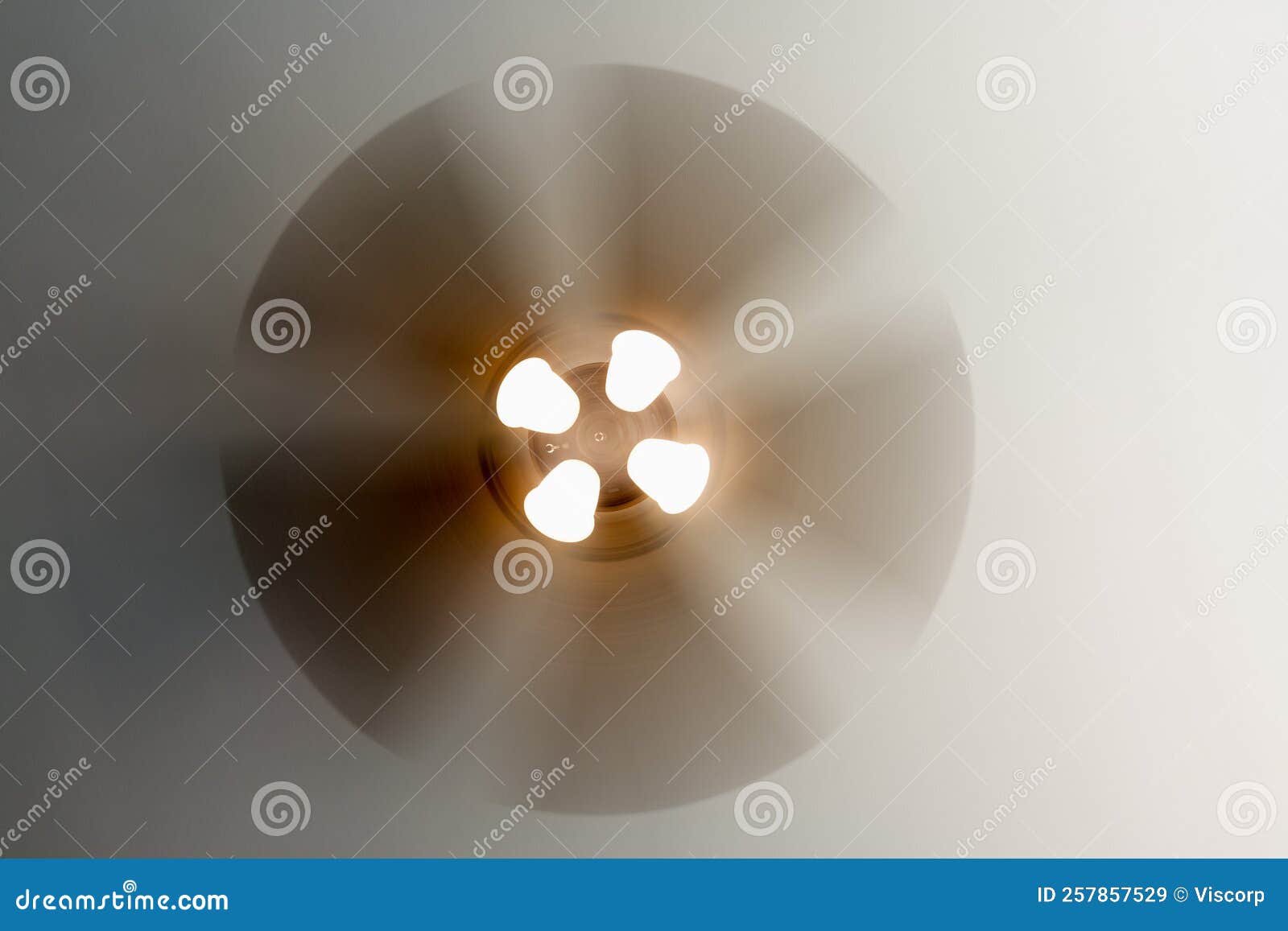 Ceiling Fan in Motion stock image. Image of decorative - 257857529