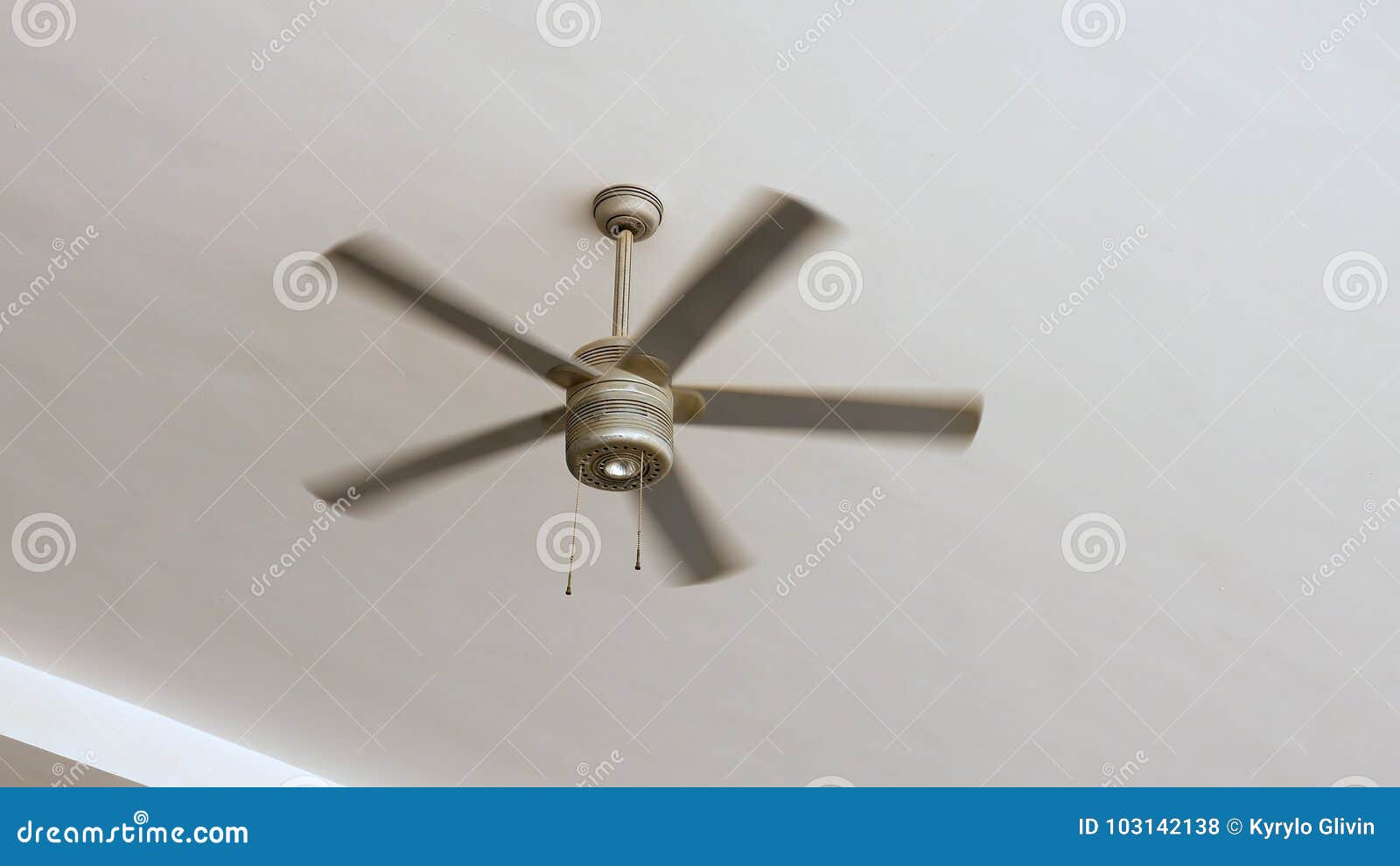 Ceiling fan rotating stock photo. Image of home, blades - 103142138