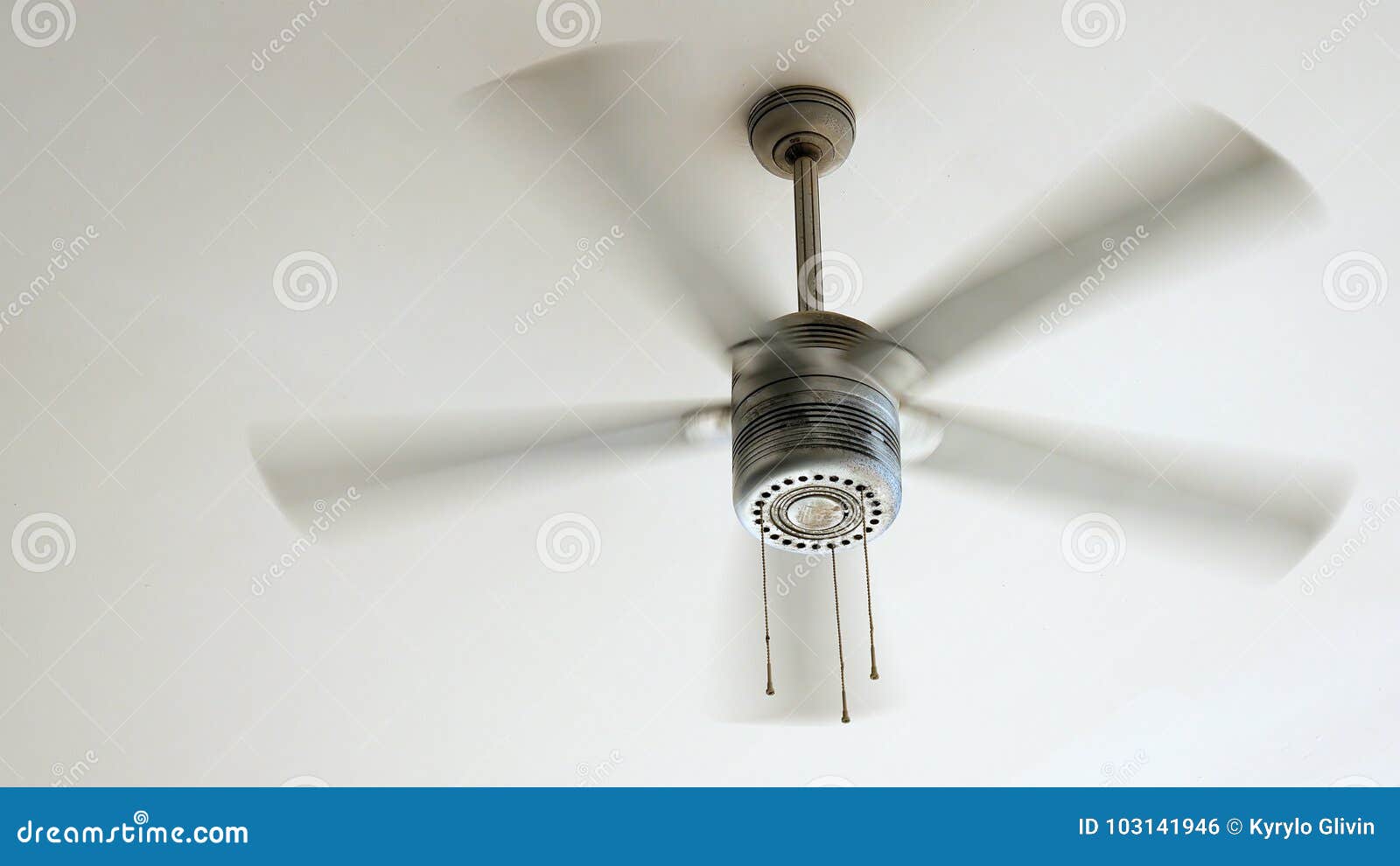 Ceiling fan rotating stock photo. Image of equipment - 103141946