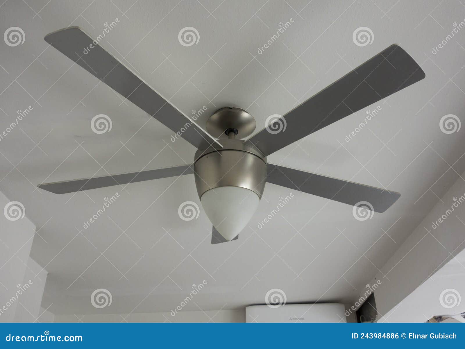 Ceiling Fan for Ventilation Inside a Building Stock Photo - Image of ...